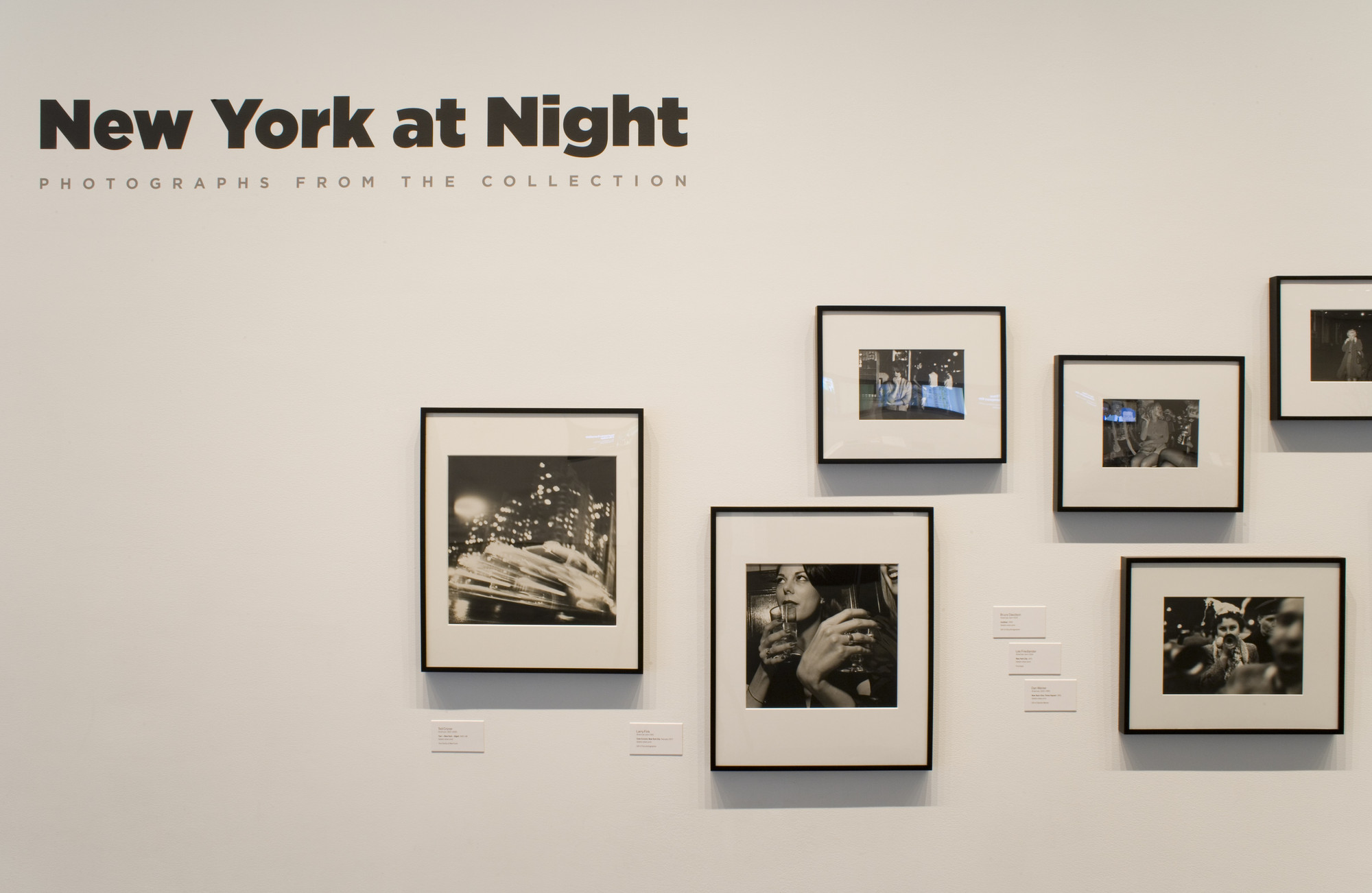 Installation view of the exhibition "New York at Night: Photographs ...