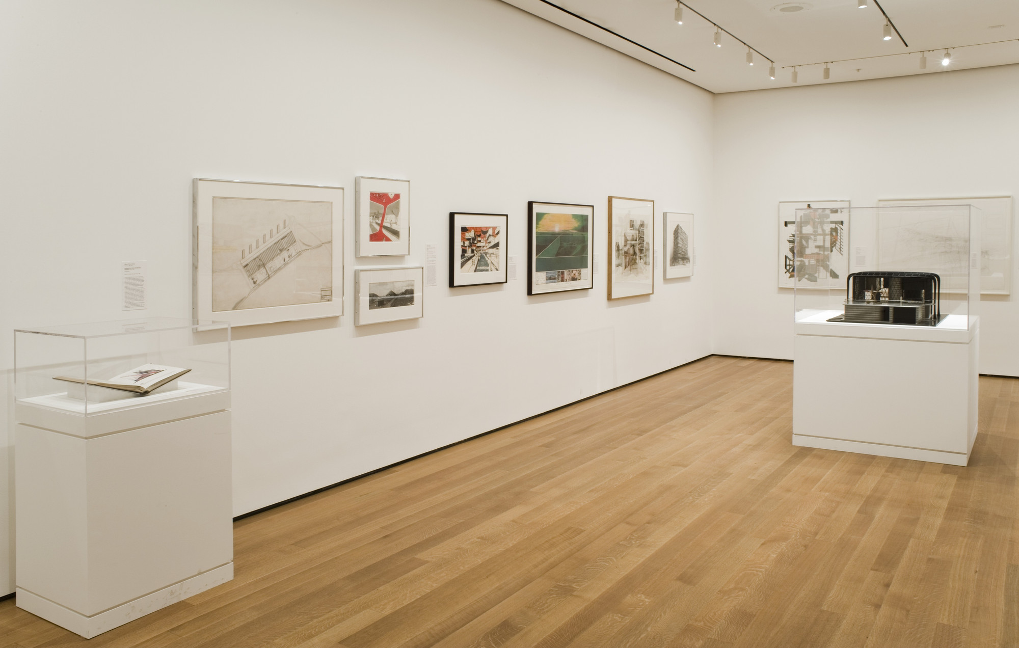 Installation view of the exhibition "75 Years of Architecture at MoMA ...