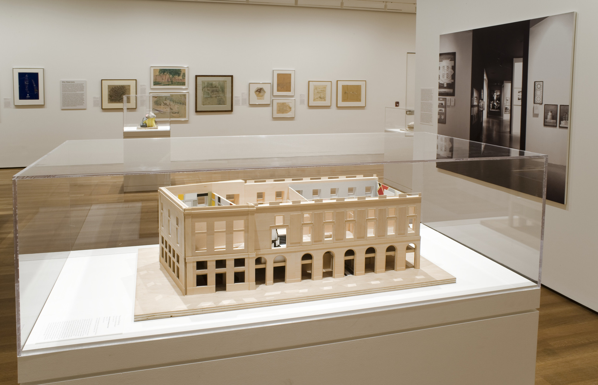 Installation view of the exhibition "75 Years of Architecture at MoMA ...