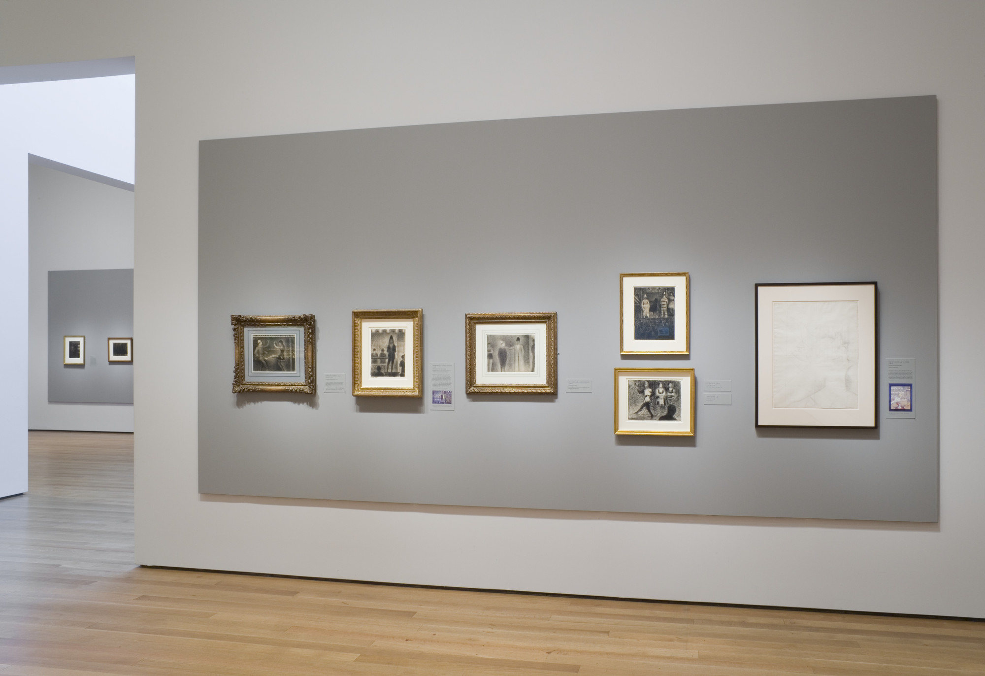 Installation view of the exhibition "Georges Seurat: The Drawings" | MoMA