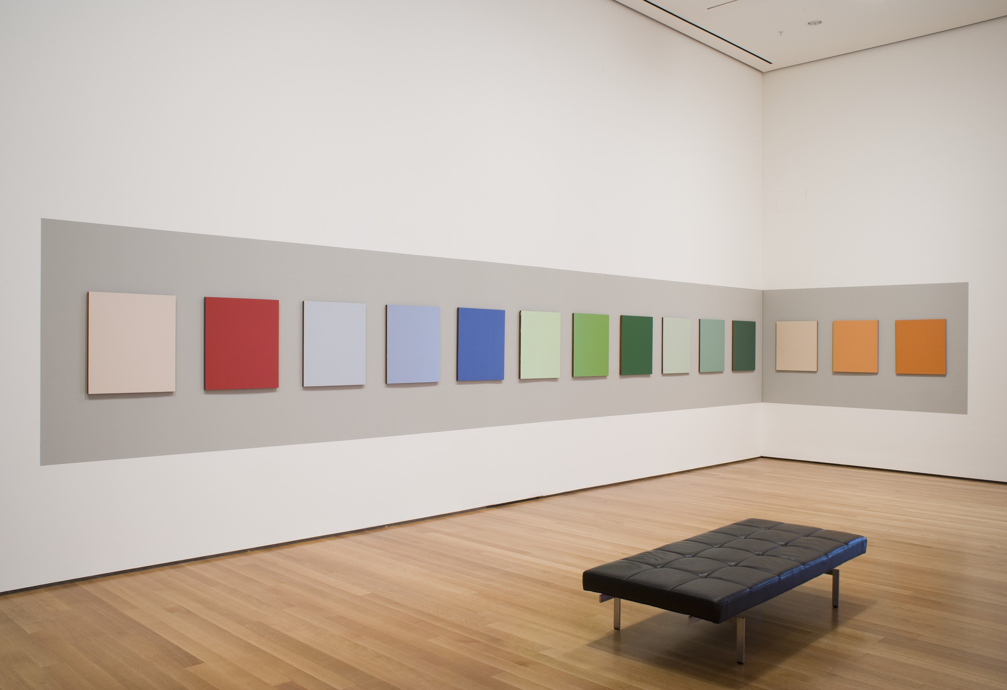 Installation view of the exhibition "Color Chart: Reinventing Color ...