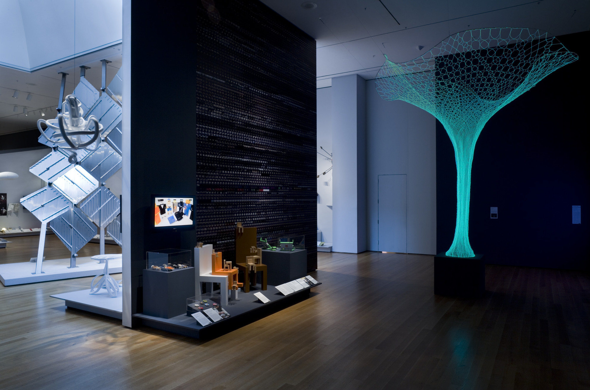 Installation view of the exhibition "Design and the Elastic Mind" | MoMA