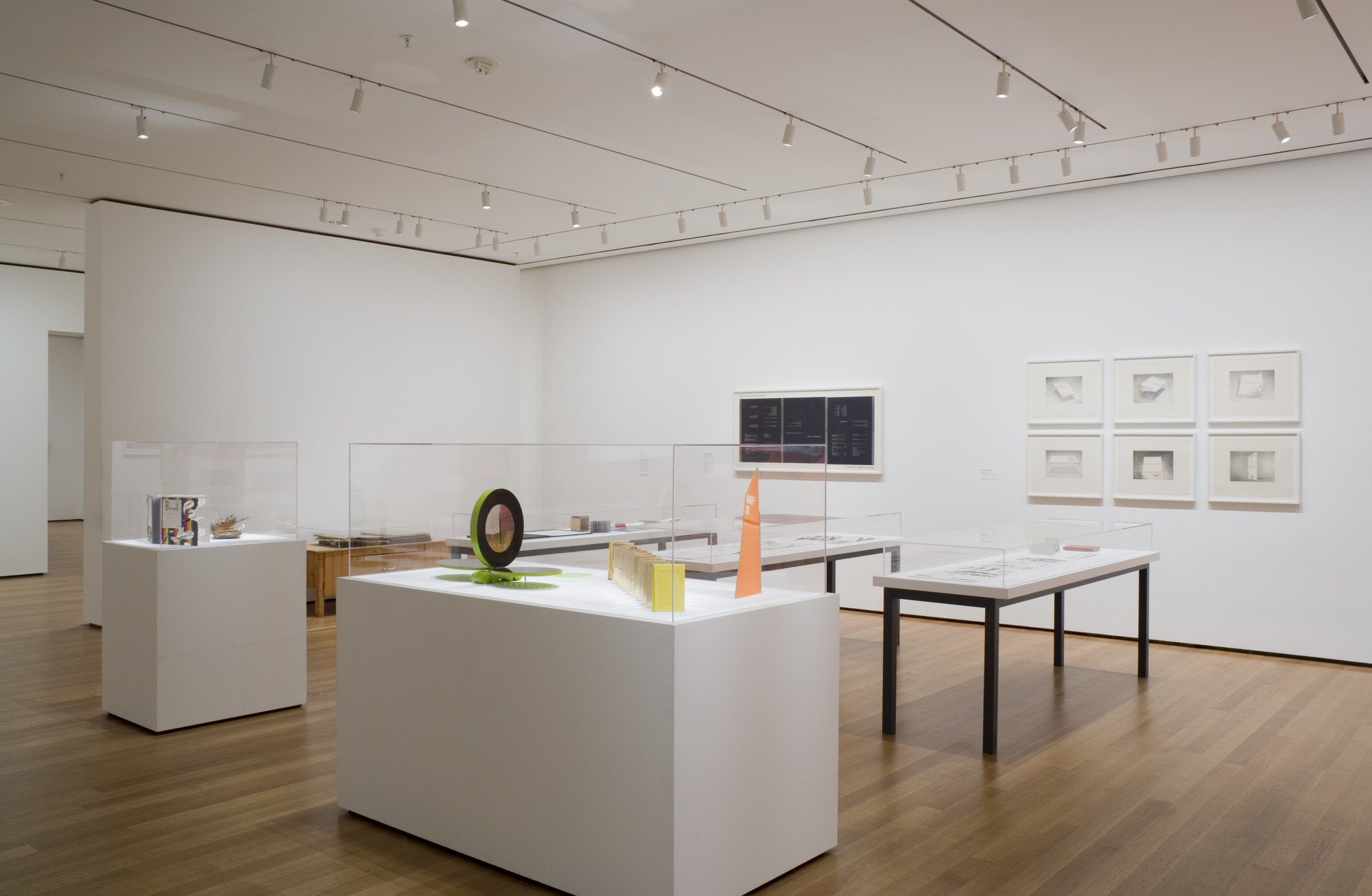 Installation view of the exhibition "Book/Shelf" | MoMA