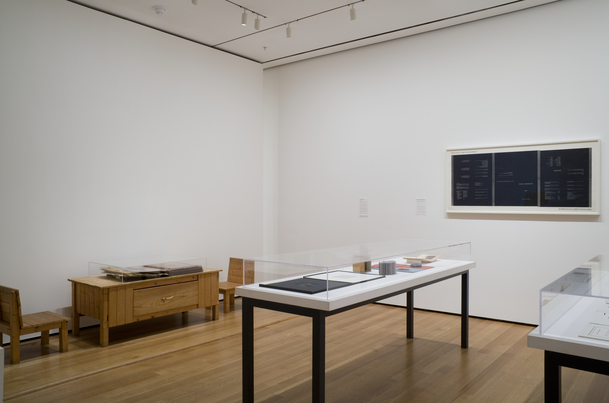 Installation view of the exhibition "Book/Shelf" | MoMA