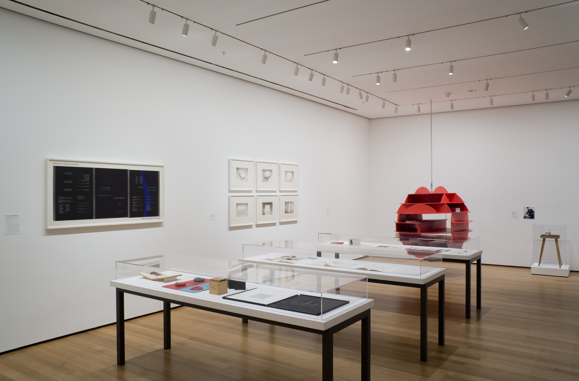 Installation view of the exhibition "Book/Shelf" | MoMA