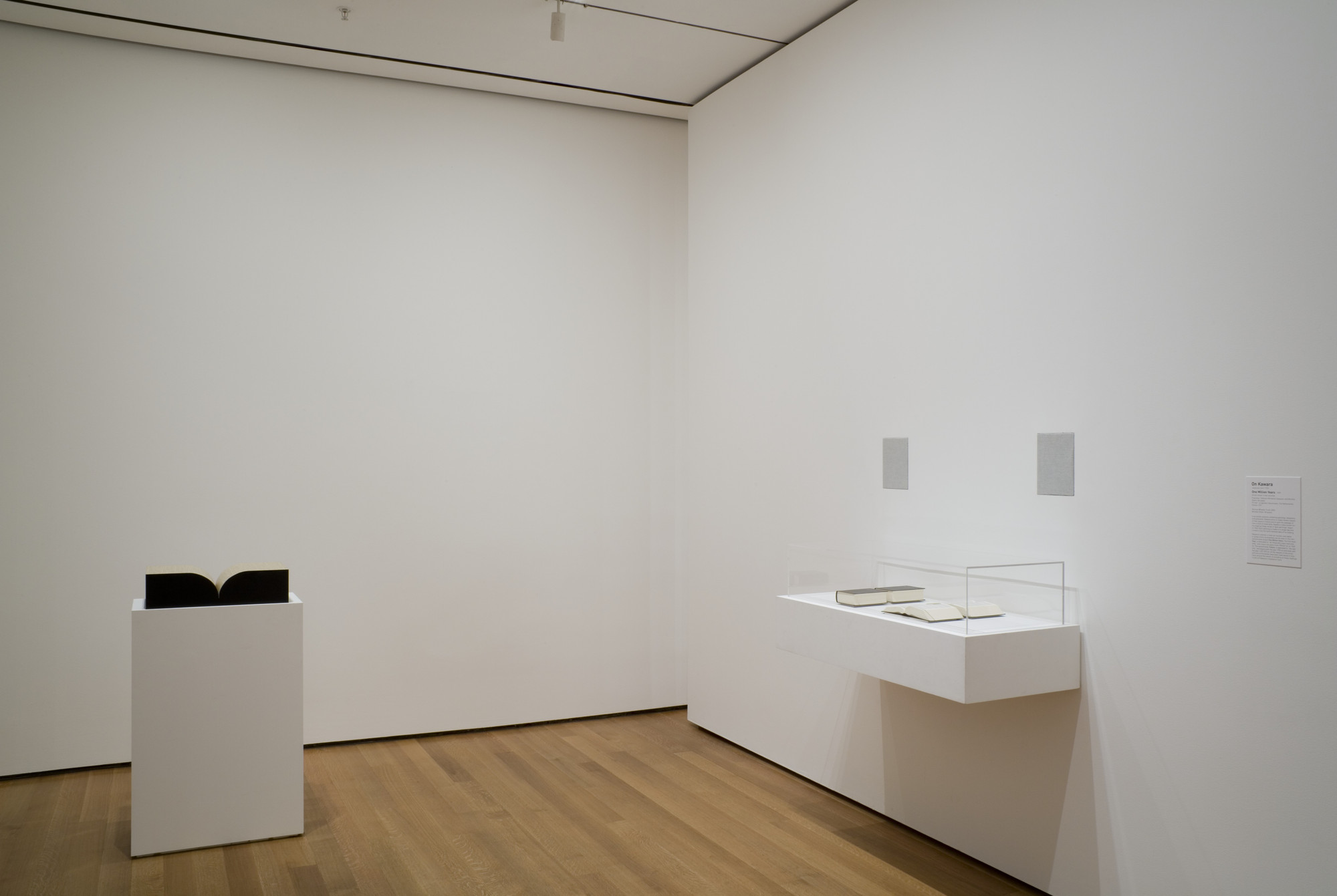 Installation view of the exhibition "Book/Shelf" | MoMA