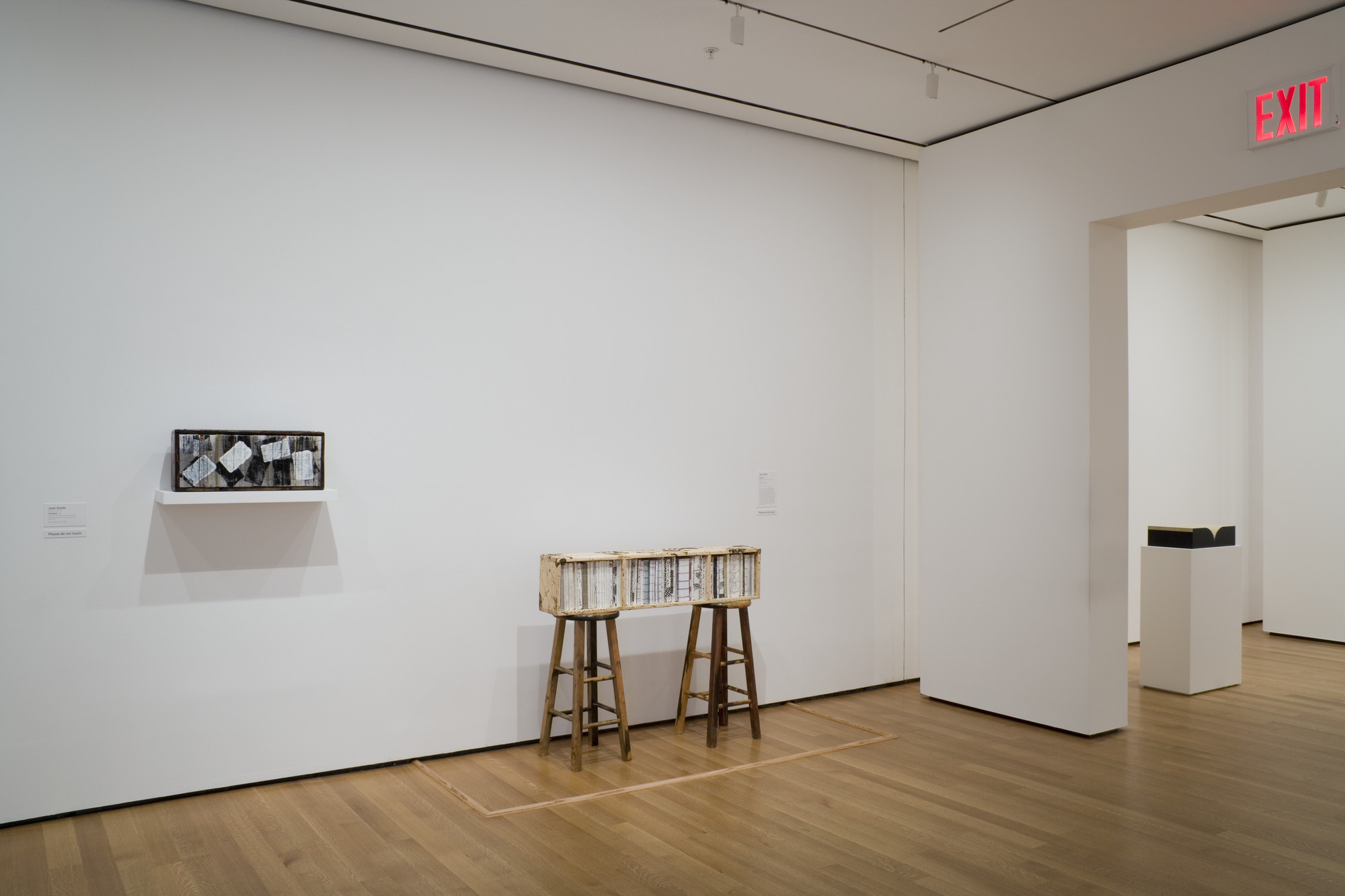 Installation view of the exhibition "Book/Shelf" | MoMA