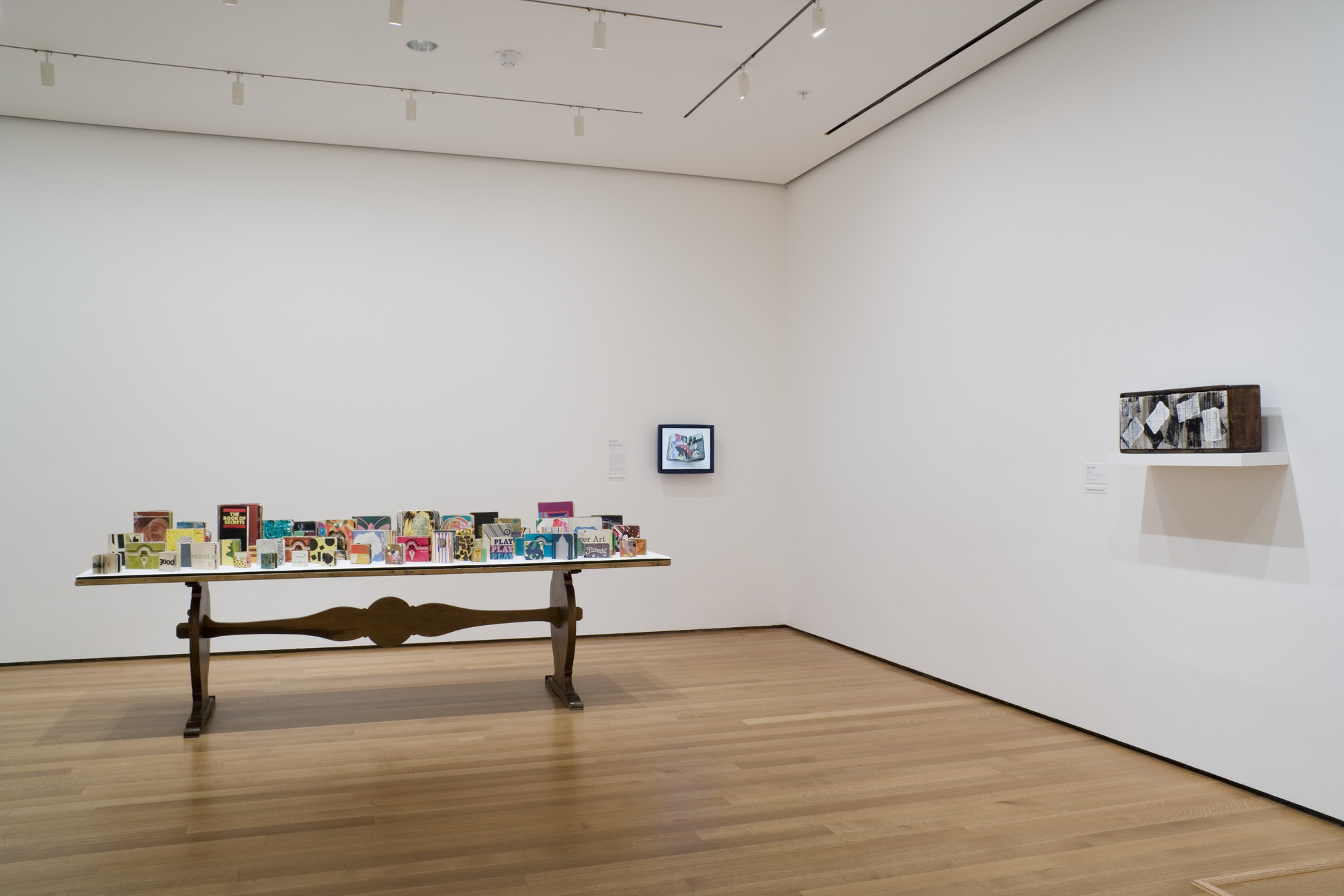 Installation view of the exhibition "Book/Shelf" | MoMA