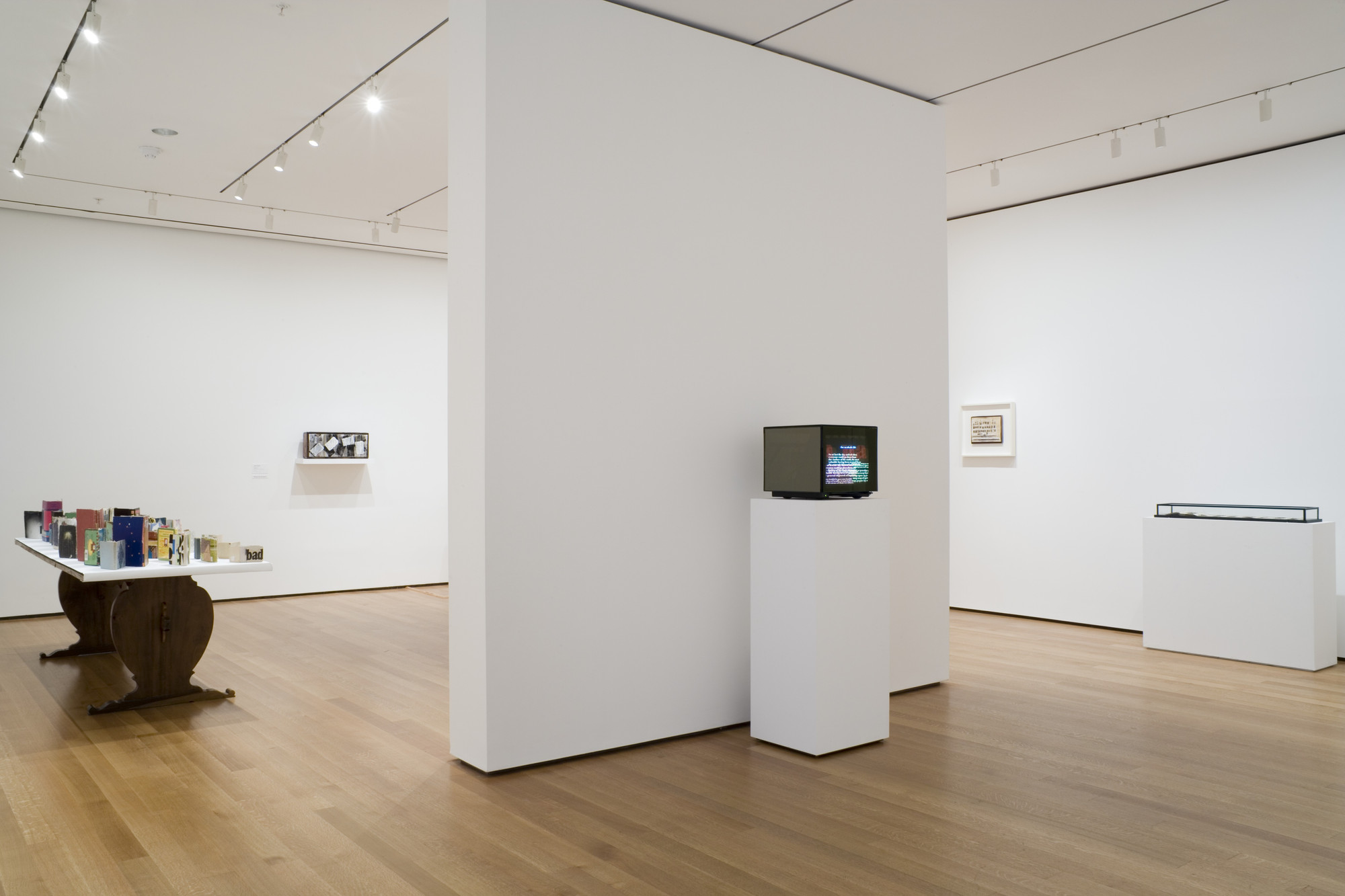 Installation view of the exhibition "Book/Shelf" | MoMA