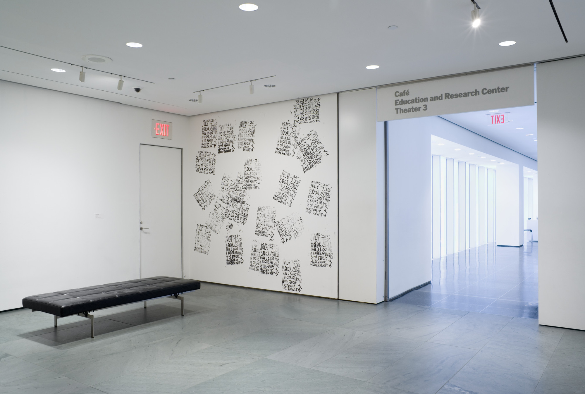 Installation view of the exhibition "Book/Shelf" | MoMA