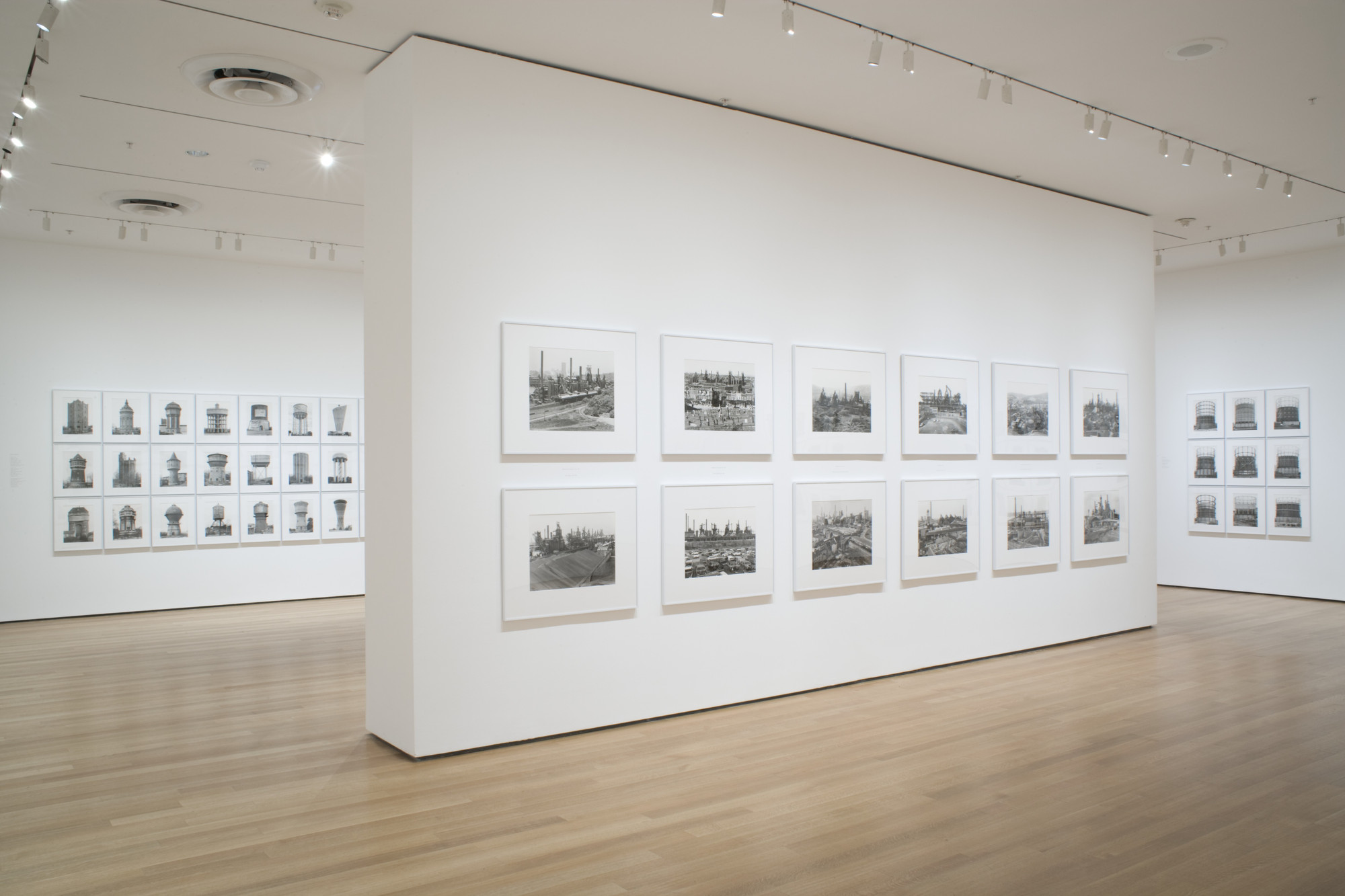Installation view of the exhibition "Bernd and Hilla Becher: Landscape ...