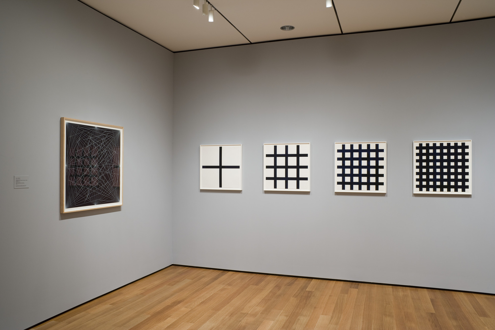 Installation view of the exhibition "Geo/Metric: Prints and Drawings ...