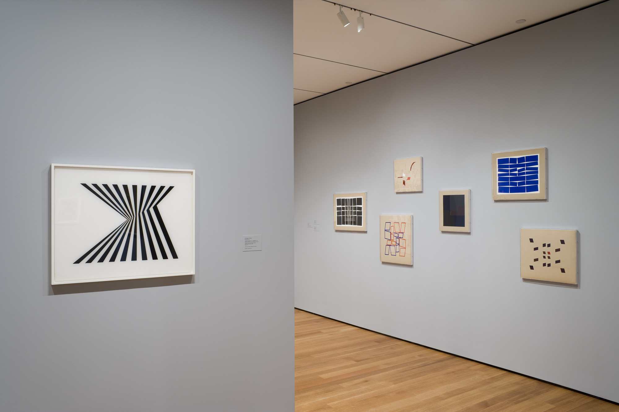 Installation view of the exhibition "Geo/Metric: Prints and Drawings ...