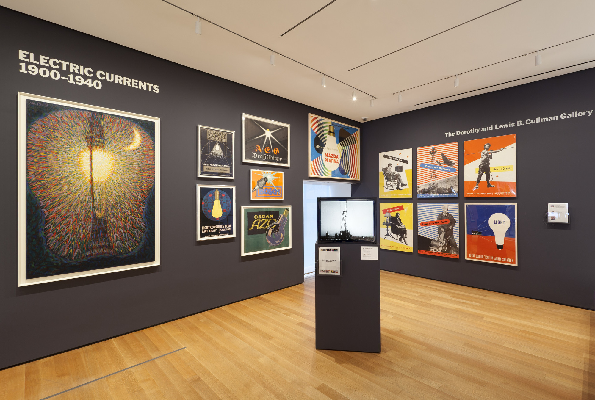 Installation view of the exhibition "Electric Currents, 1900-1940" | MoMA