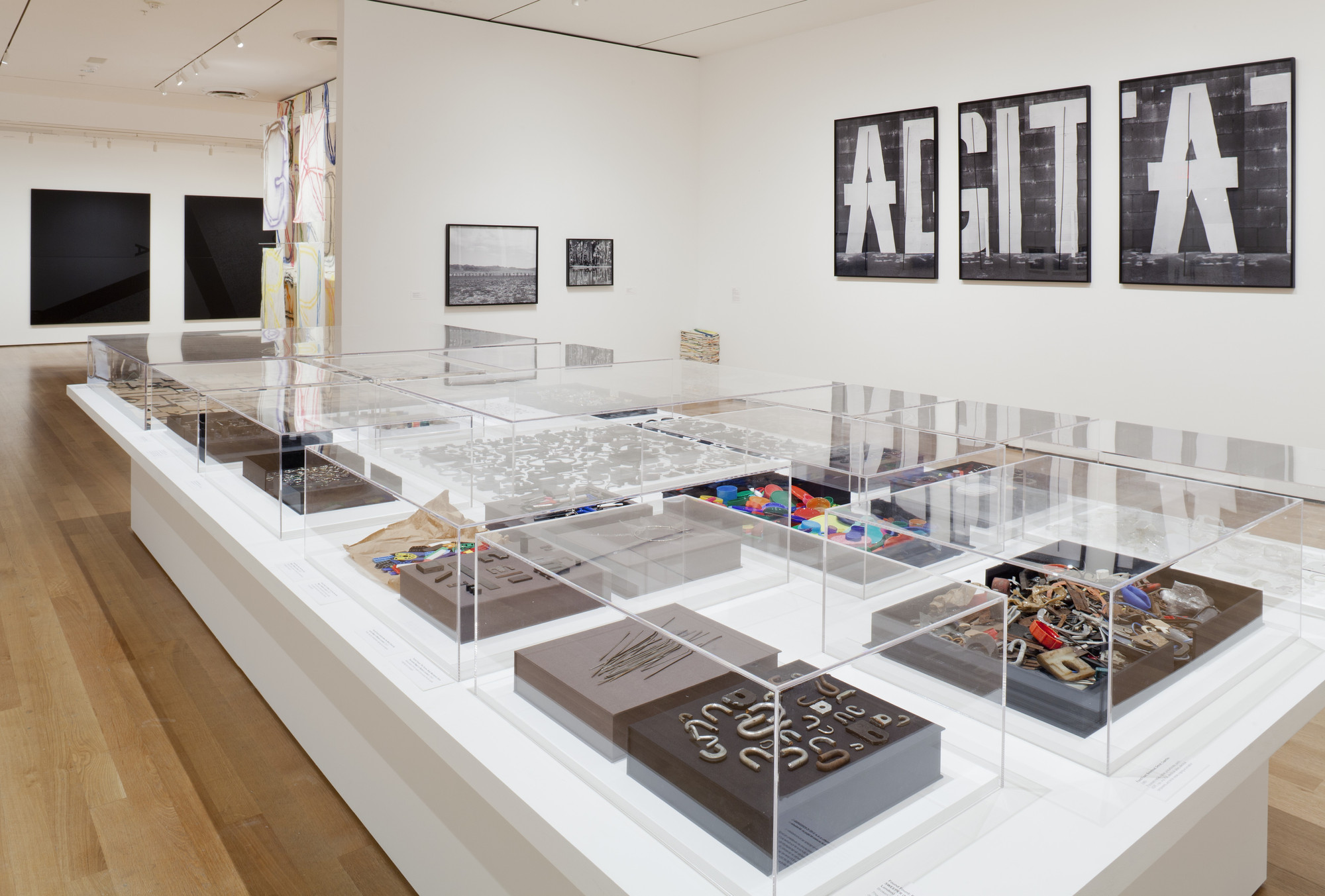 Installation view of the exhibition "Ecstatic Alphabets/Heaps of ...