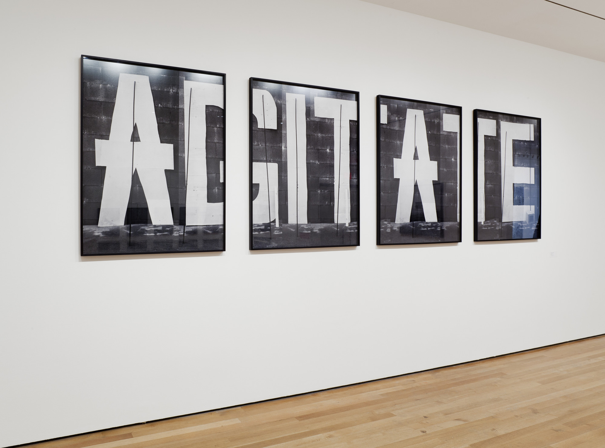 Installation view of the exhibition "Ecstatic Alphabets/Heaps of ...