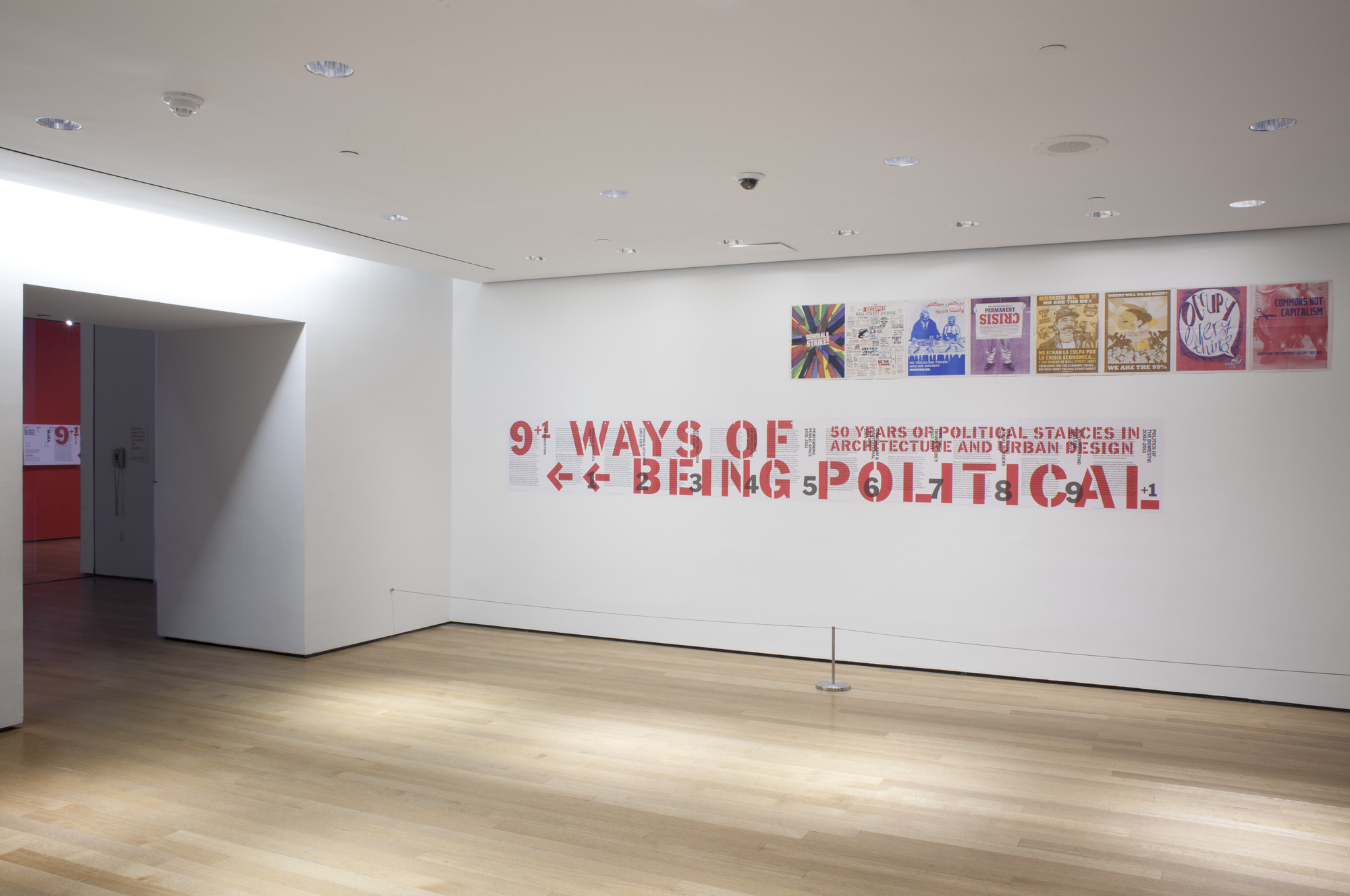 Installation view of the exhibition "9+1 Ways of Being Political: 50 ...