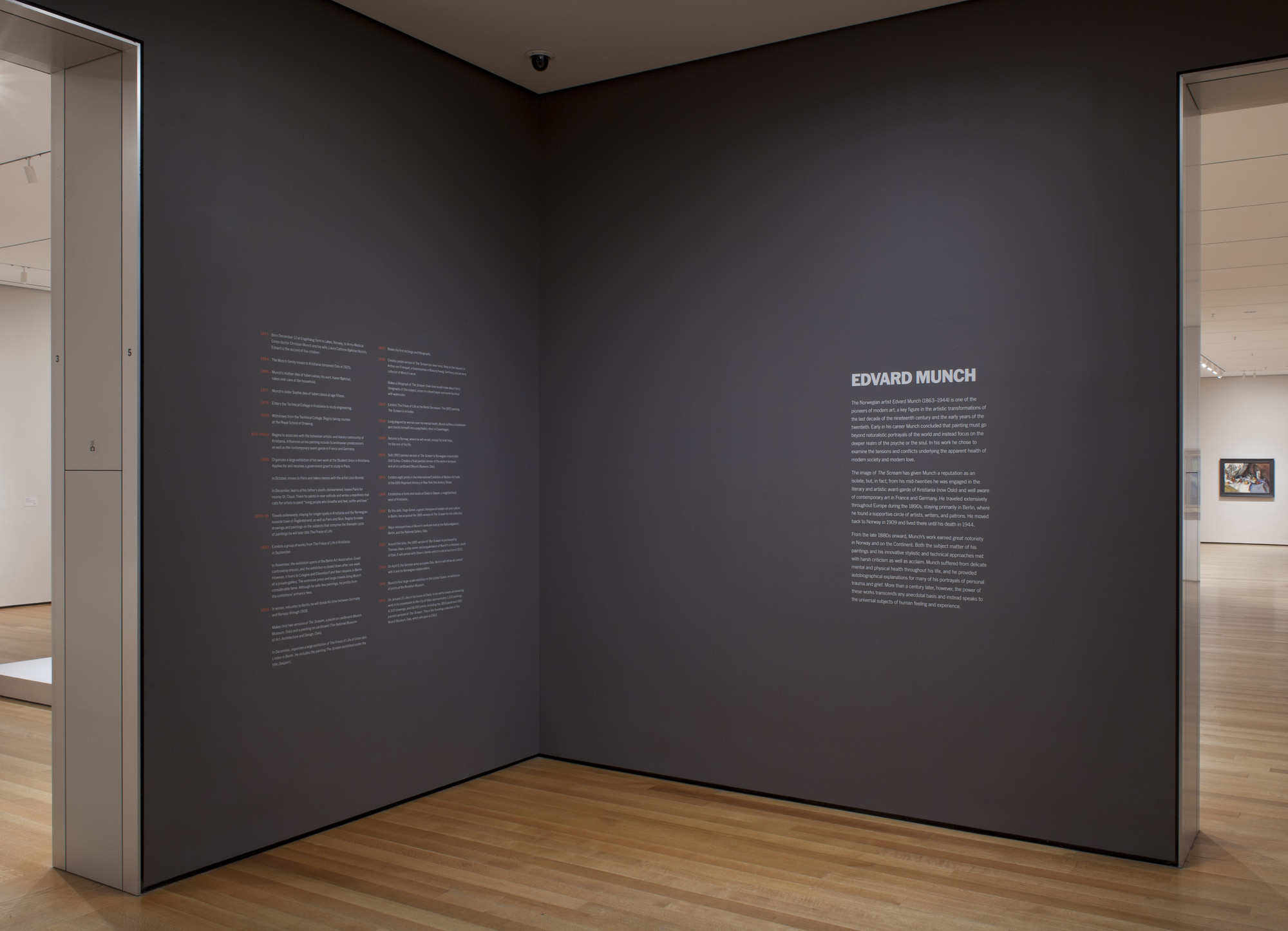 Installation view of the exhibition "Edvard Munch: The Scream" | MoMA