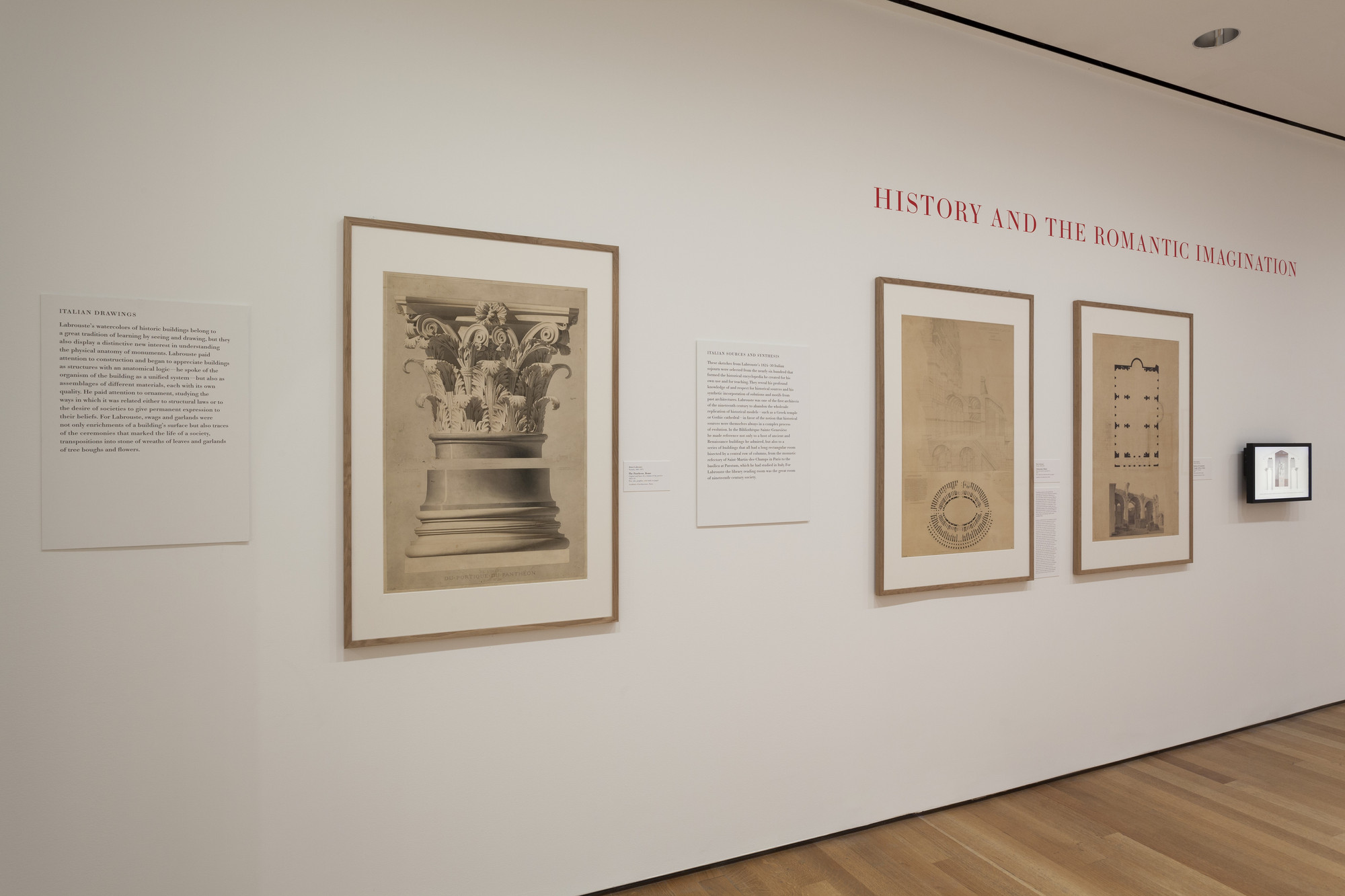 Installation view of the exhibition "Henri Labrouste: Structure Brought ...