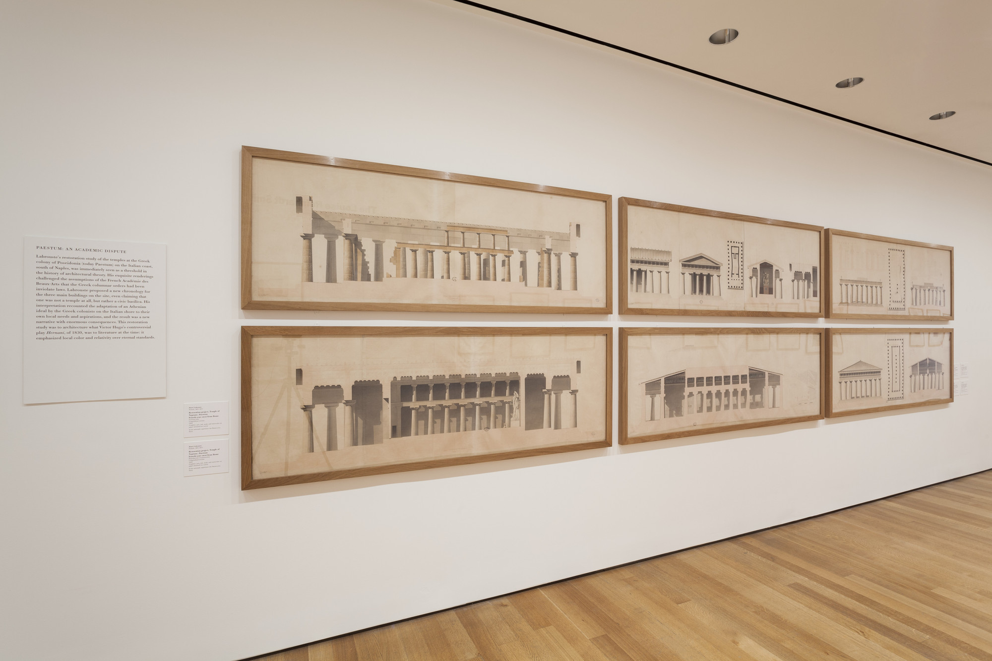 Installation view of the exhibition "Henri Labrouste: Structure Brought ...