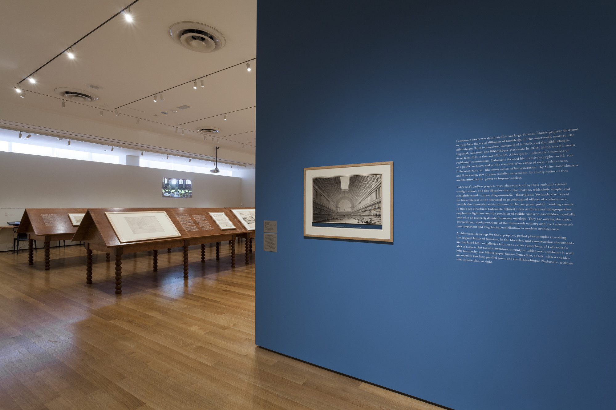 Installation view of the exhibition "Henri Labrouste: Structure Brought ...