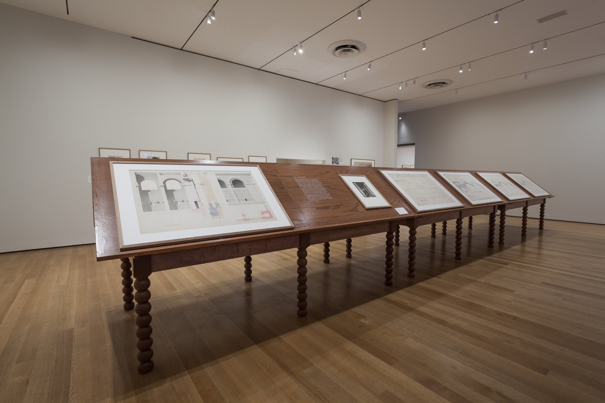 Installation view of the exhibition "Henri Labrouste: Structure Brought ...