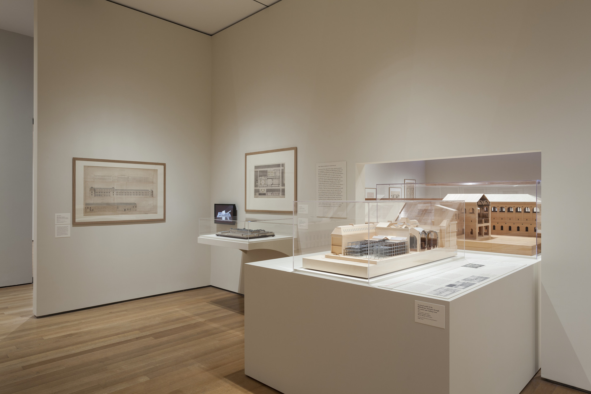 Installation view of the exhibition "Henri Labrouste: Structure Brought ...