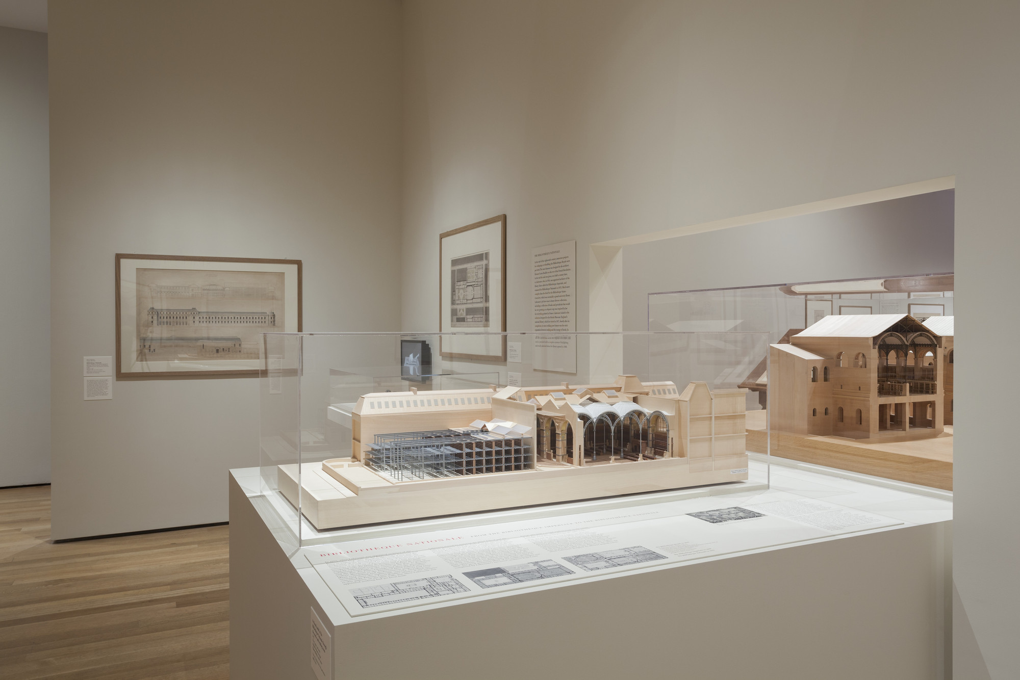 Installation view of the exhibition "Henri Labrouste: Structure Brought ...