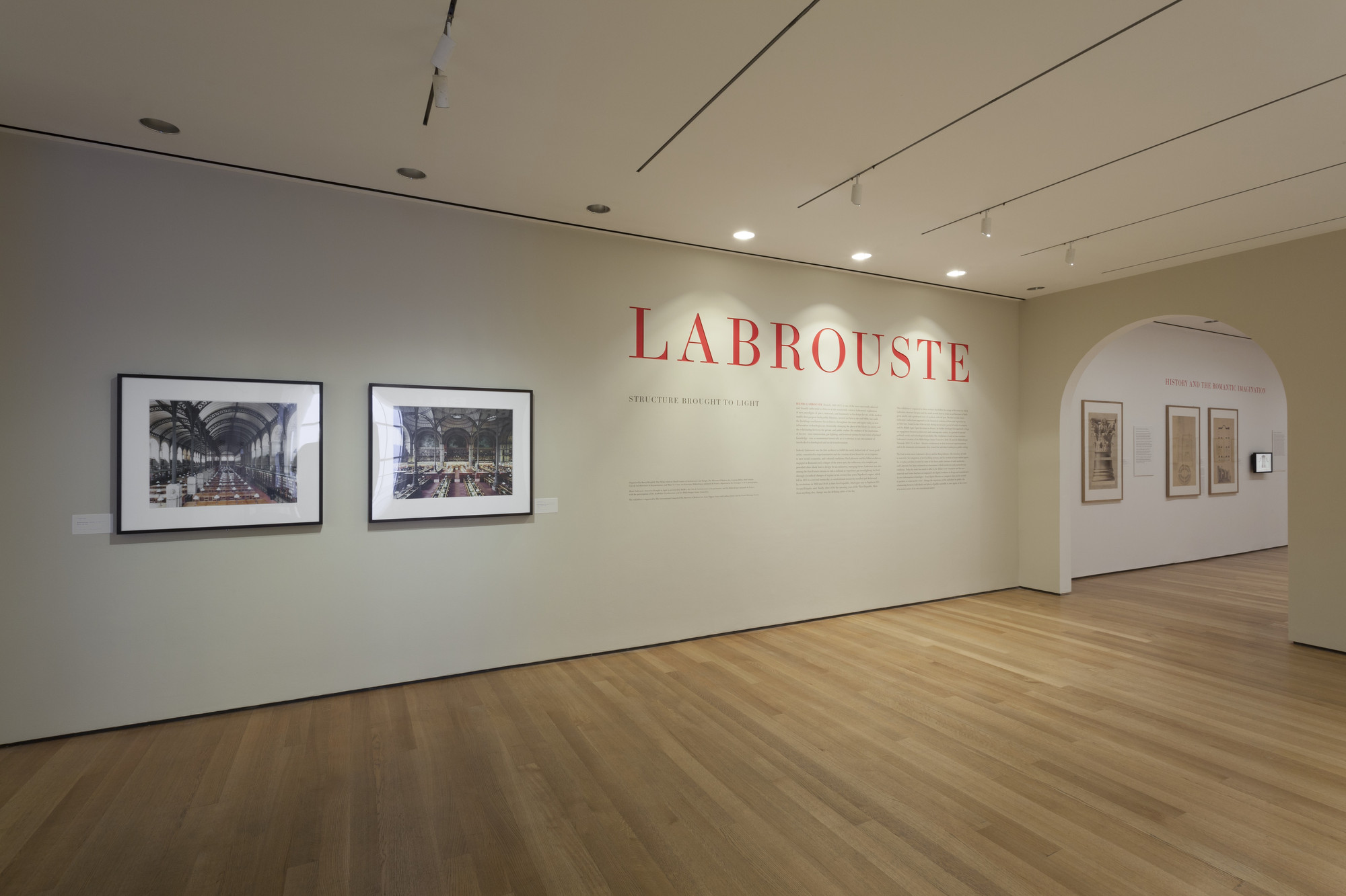 Installation view of the exhibition "Henri Labrouste: Structure Brought ...