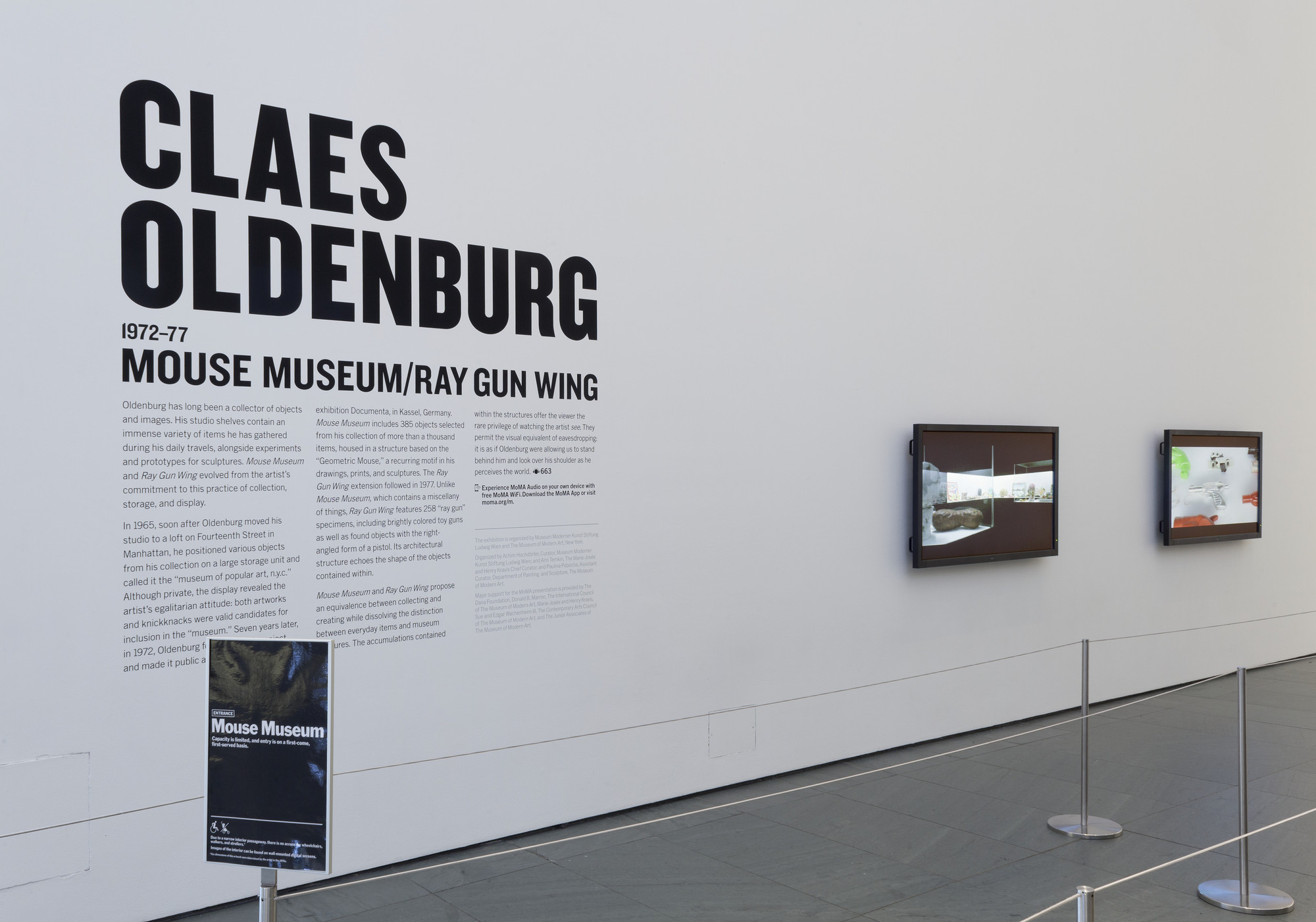 Installation view of the exhibition "Claes Oldenburg: The Street and ...