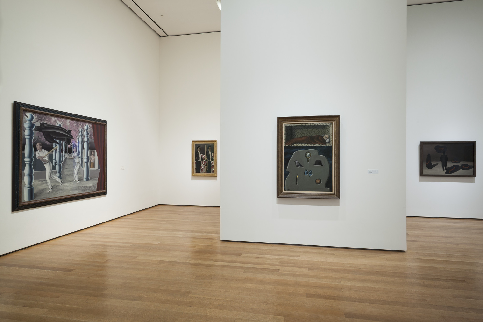 Installation view of the exhibition "Magritte: The Mystery of the ...