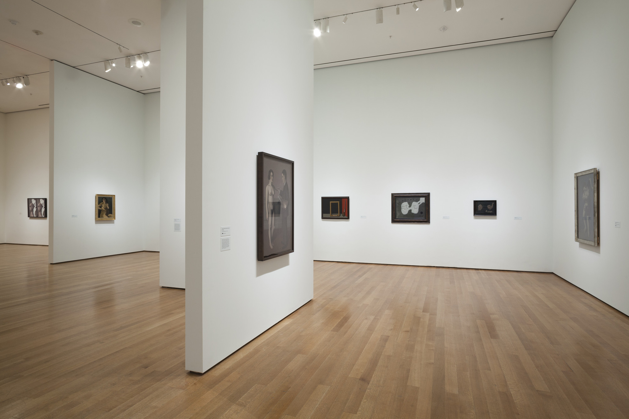 Installation view of the exhibition "Magritte: The Mystery of the ...