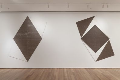 Dorothea Rockburne. Golden Section Painting: Square Separated by ...