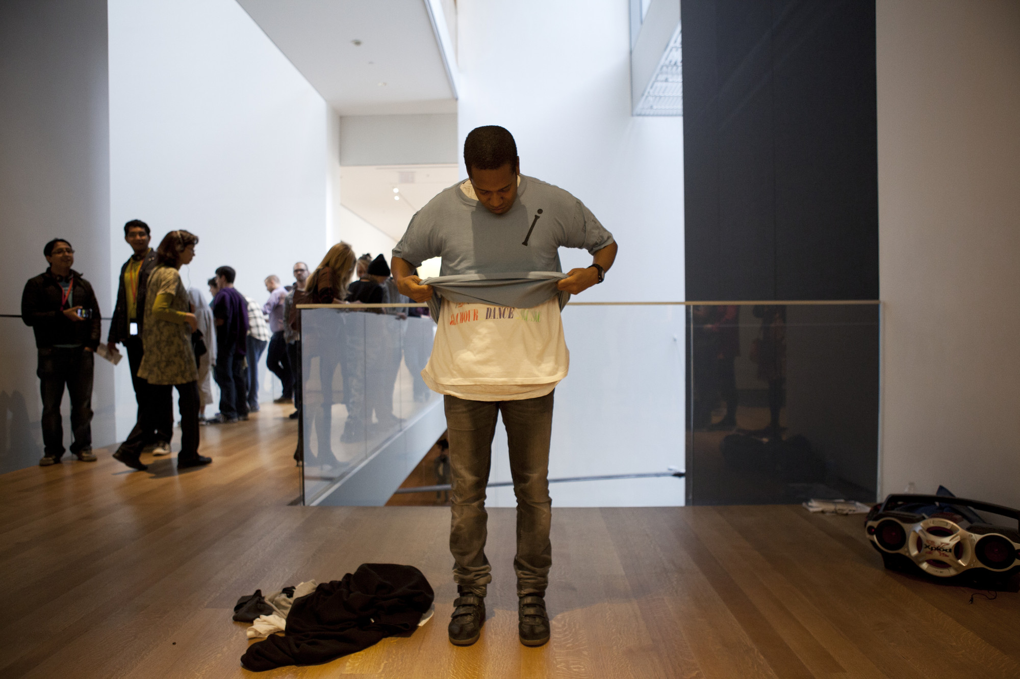 View of the performance, "20 Dancers for the XX Century" in the series ...