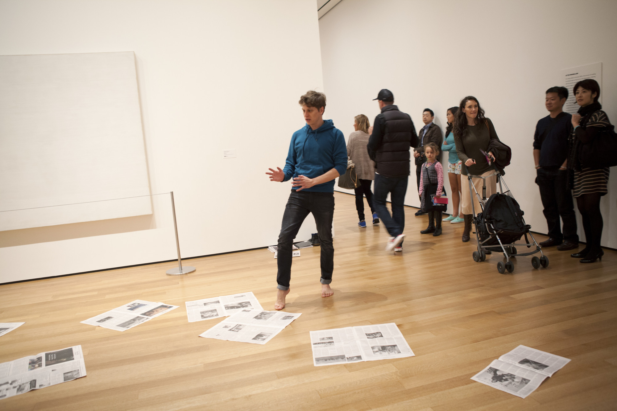 View of the performance, "20 Dancers for the XX Century" in the series ...