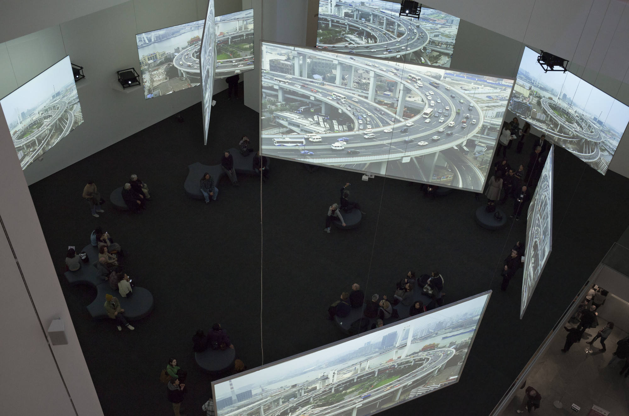 Installation view of the film, "Isaac Julian: Ten Thousand Waves" | MoMA