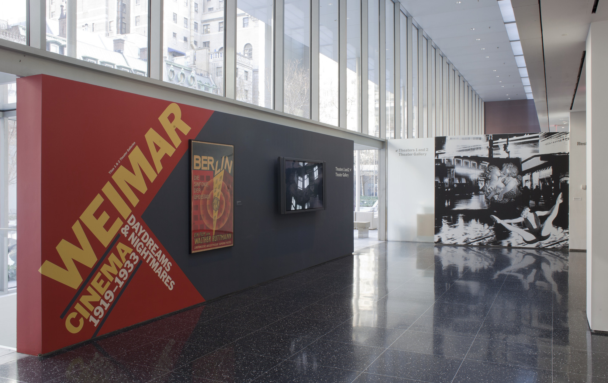 Installation view of the exhibition "Weimar Cinema, 1919-1933 ...