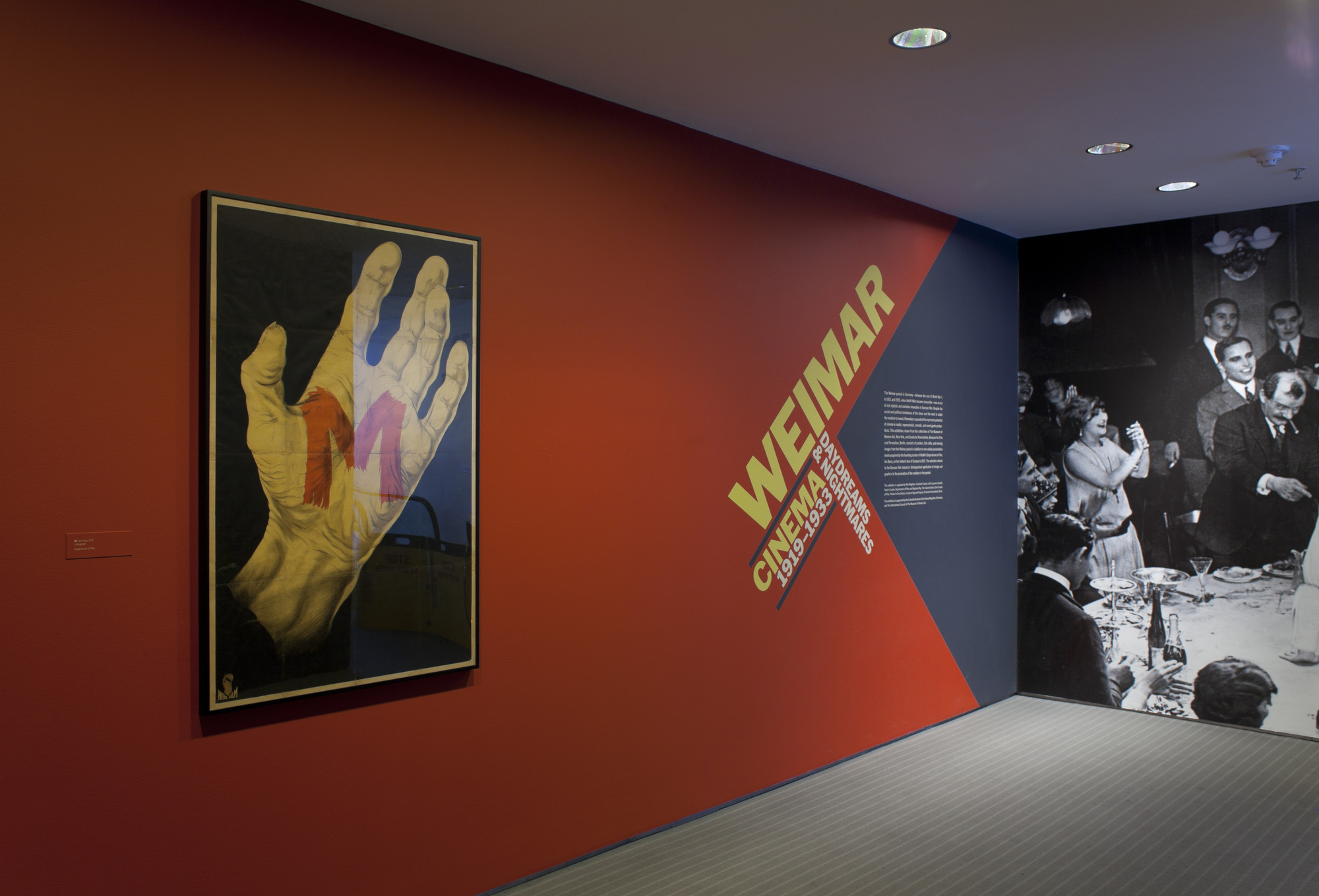 Installation view of the exhibition "Weimar Cinema, 1919-1933 ...