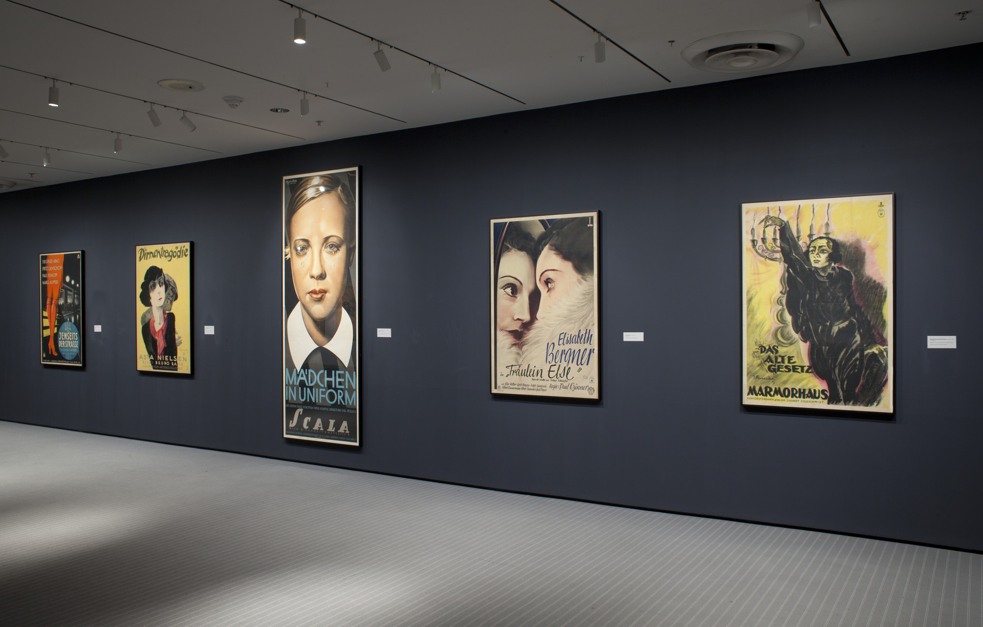 Installation view of the exhibition "Weimar Cinema, 1919-1933 ...