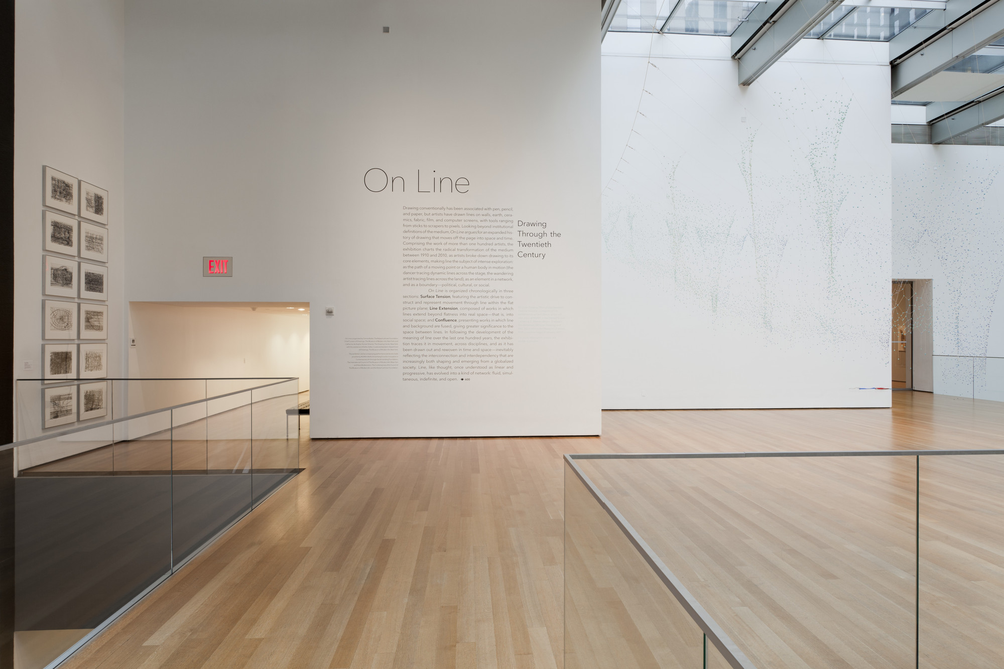 Installation view of the exhibition "On Line: Drawing Through the ...