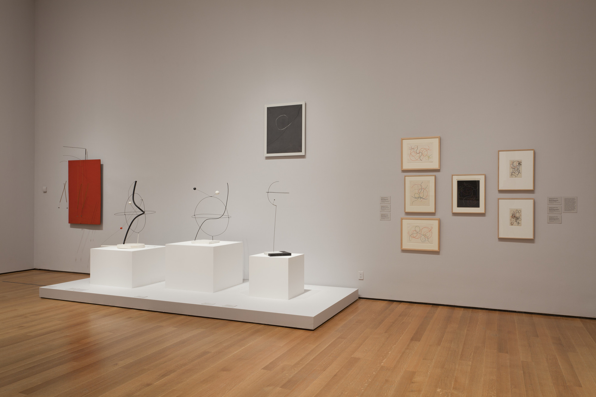 Installation view of the exhibition "On Line: Drawing Through the ...