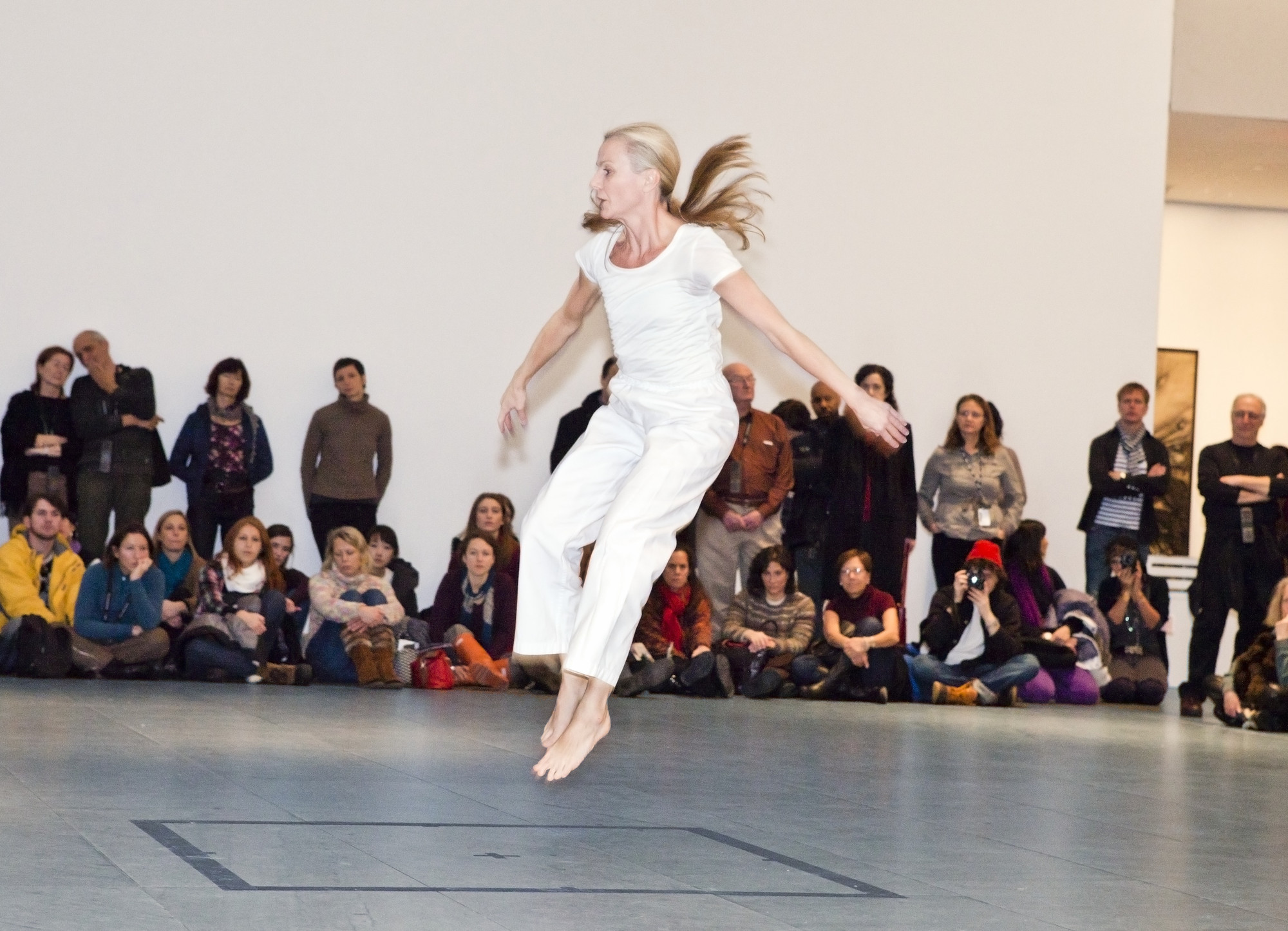 View of the performance, "Performance 11: On Line/Trisha Brown Dance ...