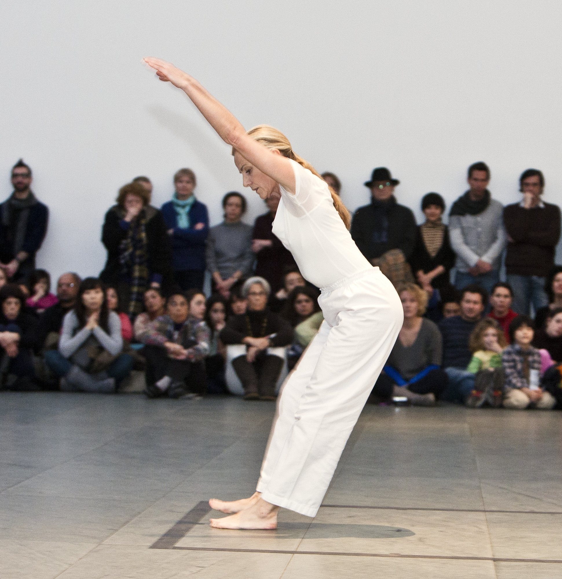 View of the performance, "Performance 11: On Line/Trisha Brown Dance ...