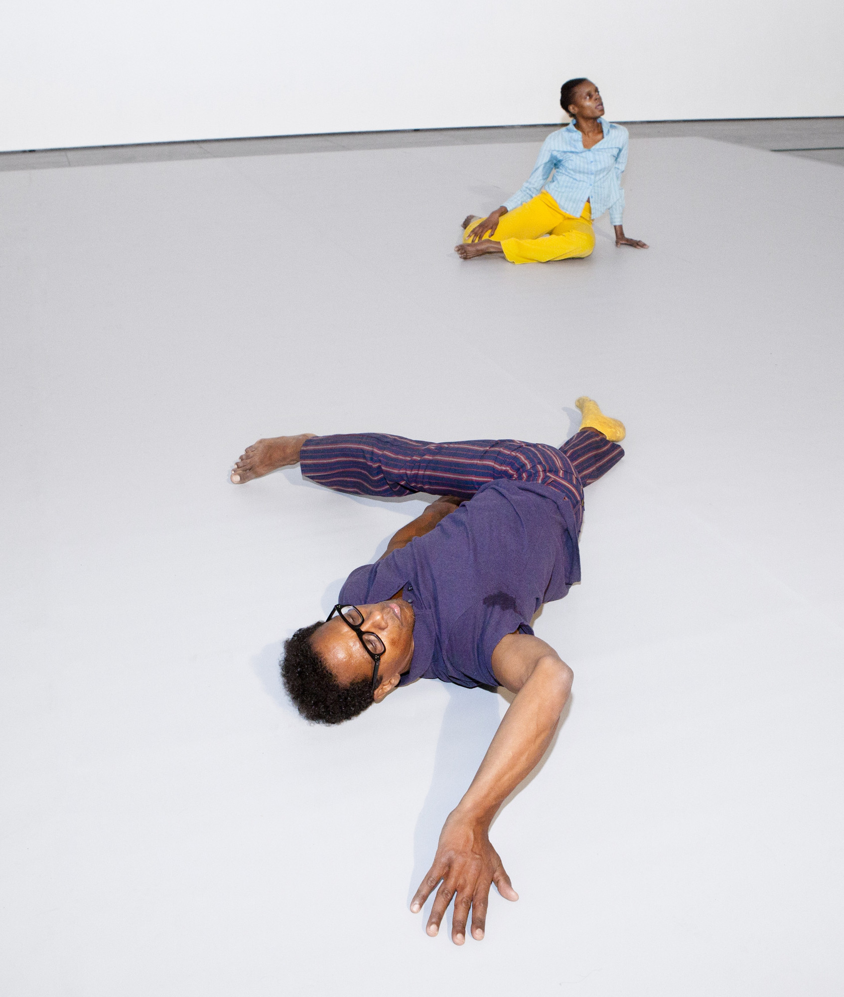 View of the performance, "Performance 14: On Line/Ralph Lemon," in ...