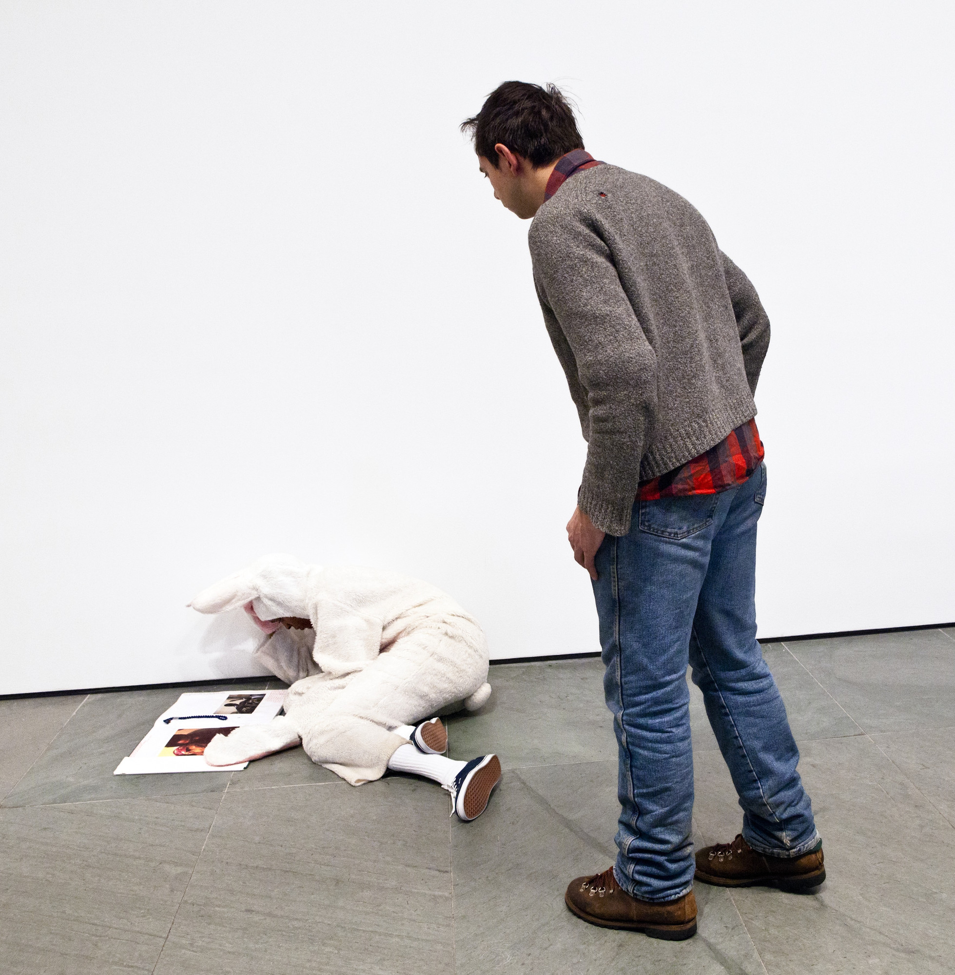 View of the performance, "Performance 14: On Line/Ralph Lemon," in ...