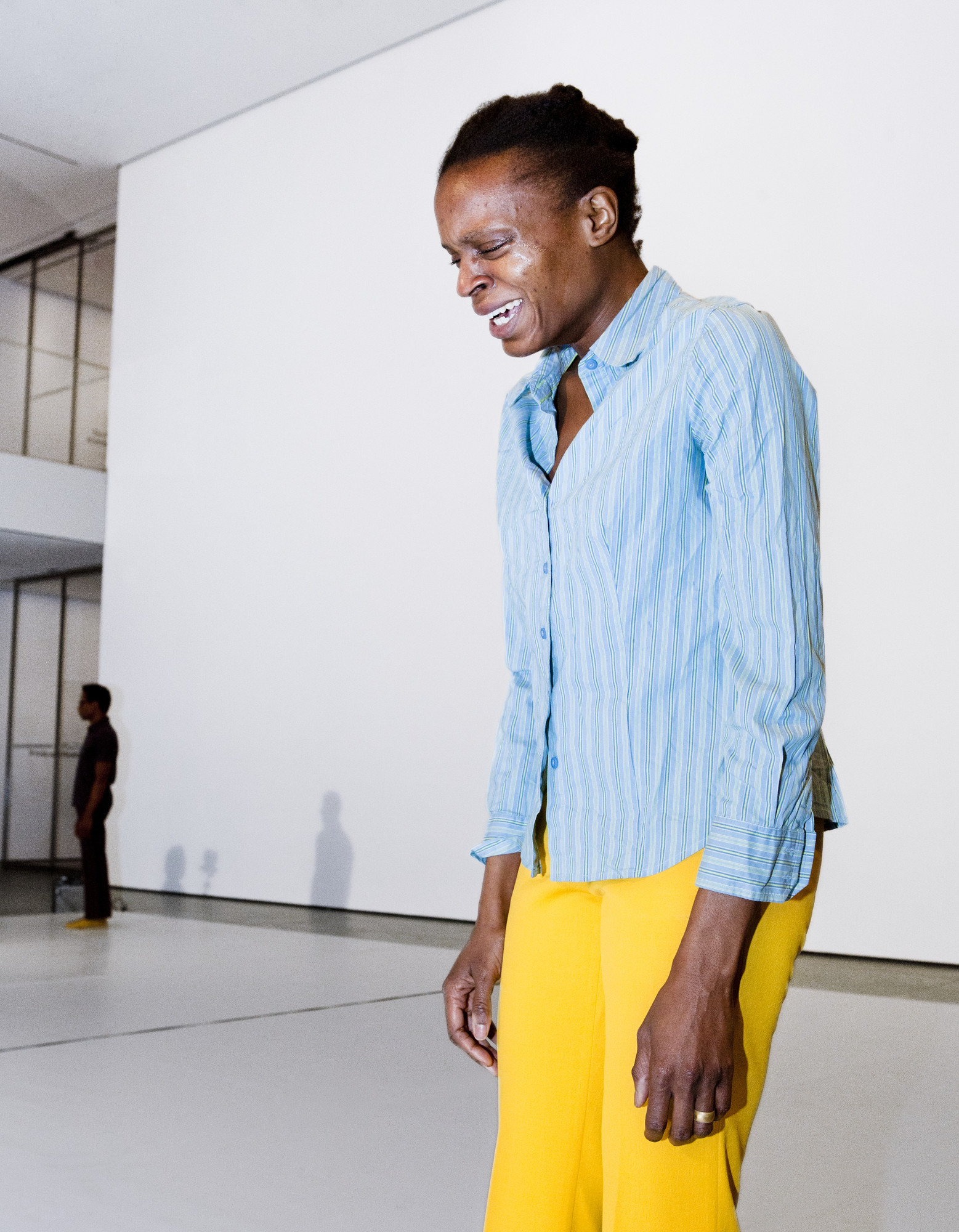 View of the performance, "Performance 14: On Line/Ralph Lemon," in ...