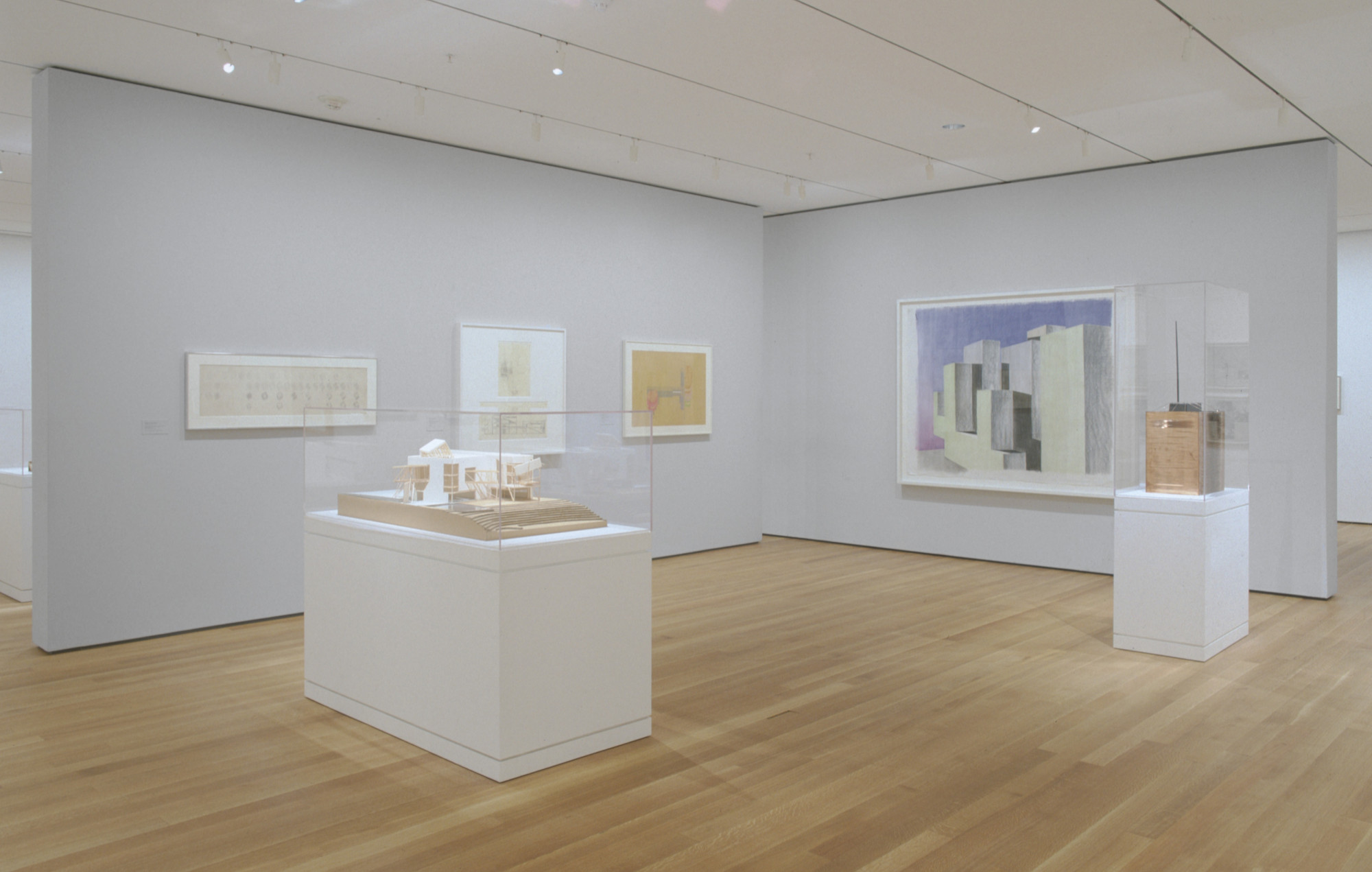 Installation view of the exhibition "Architecture and Design: Inaugural ...