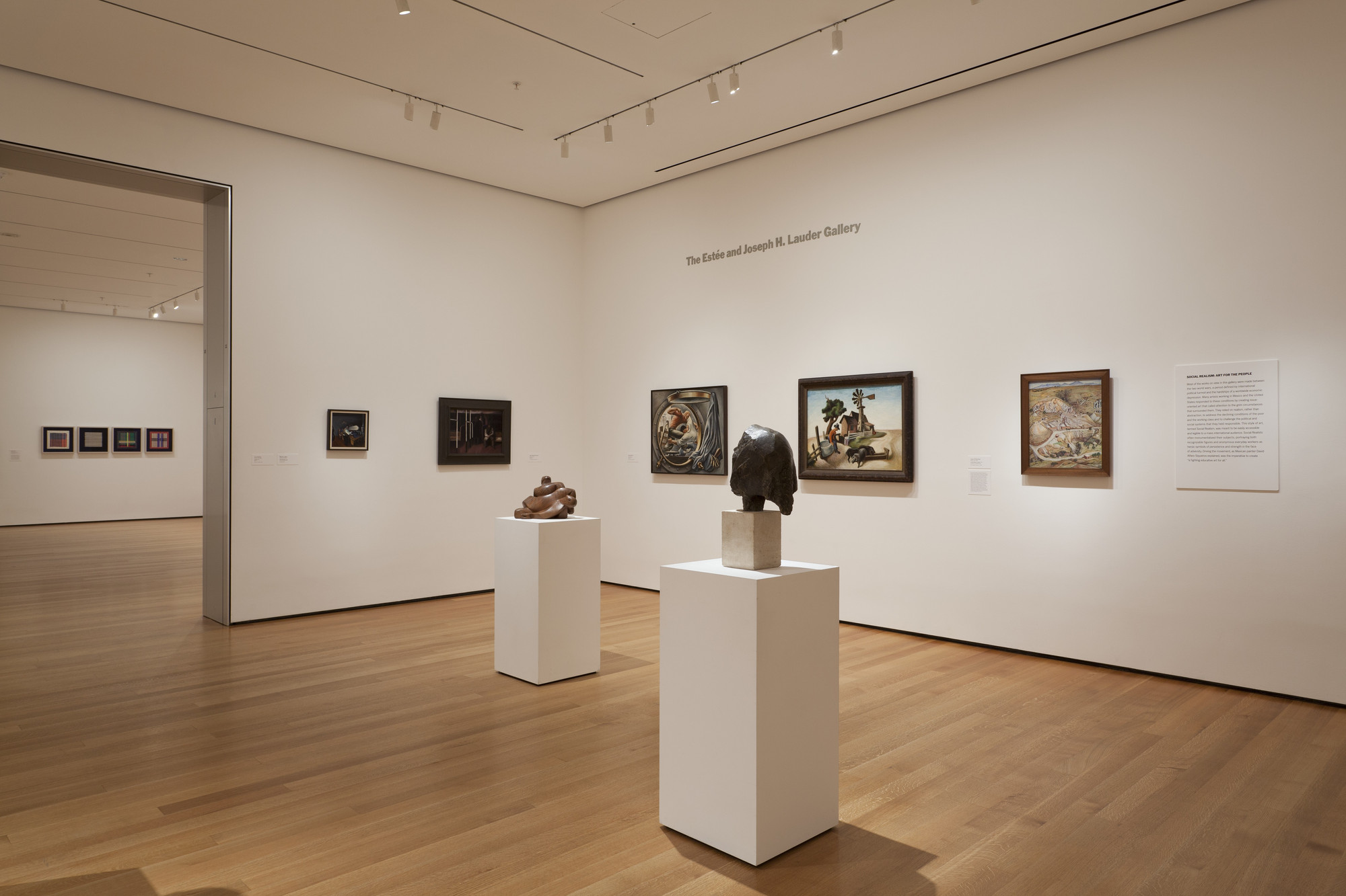 Installation view of the exhibition "Painting and Sculpture Changes ...