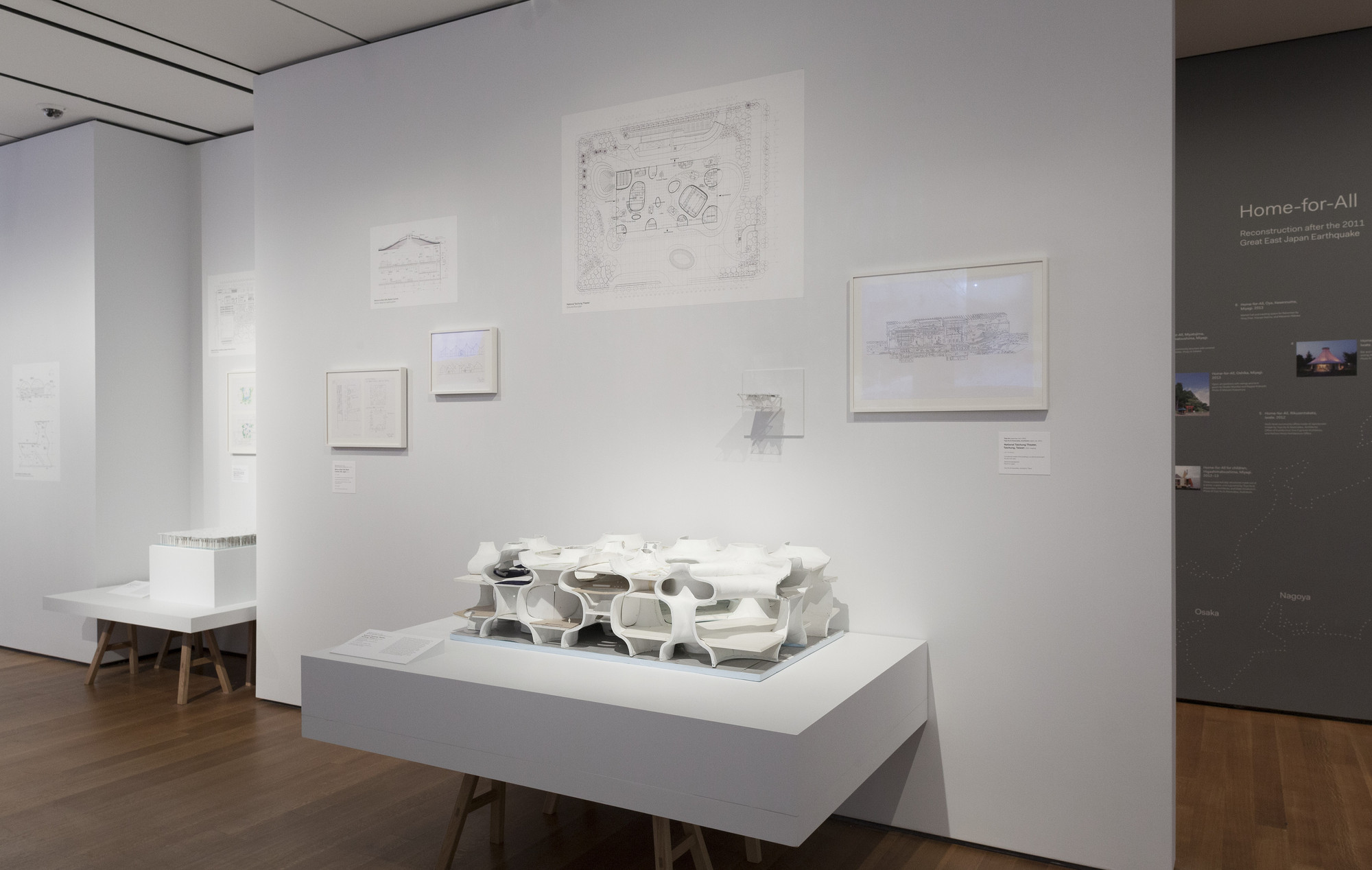 Installation view of the exhibition "A Japanese Constellation: Toyo Ito ...
