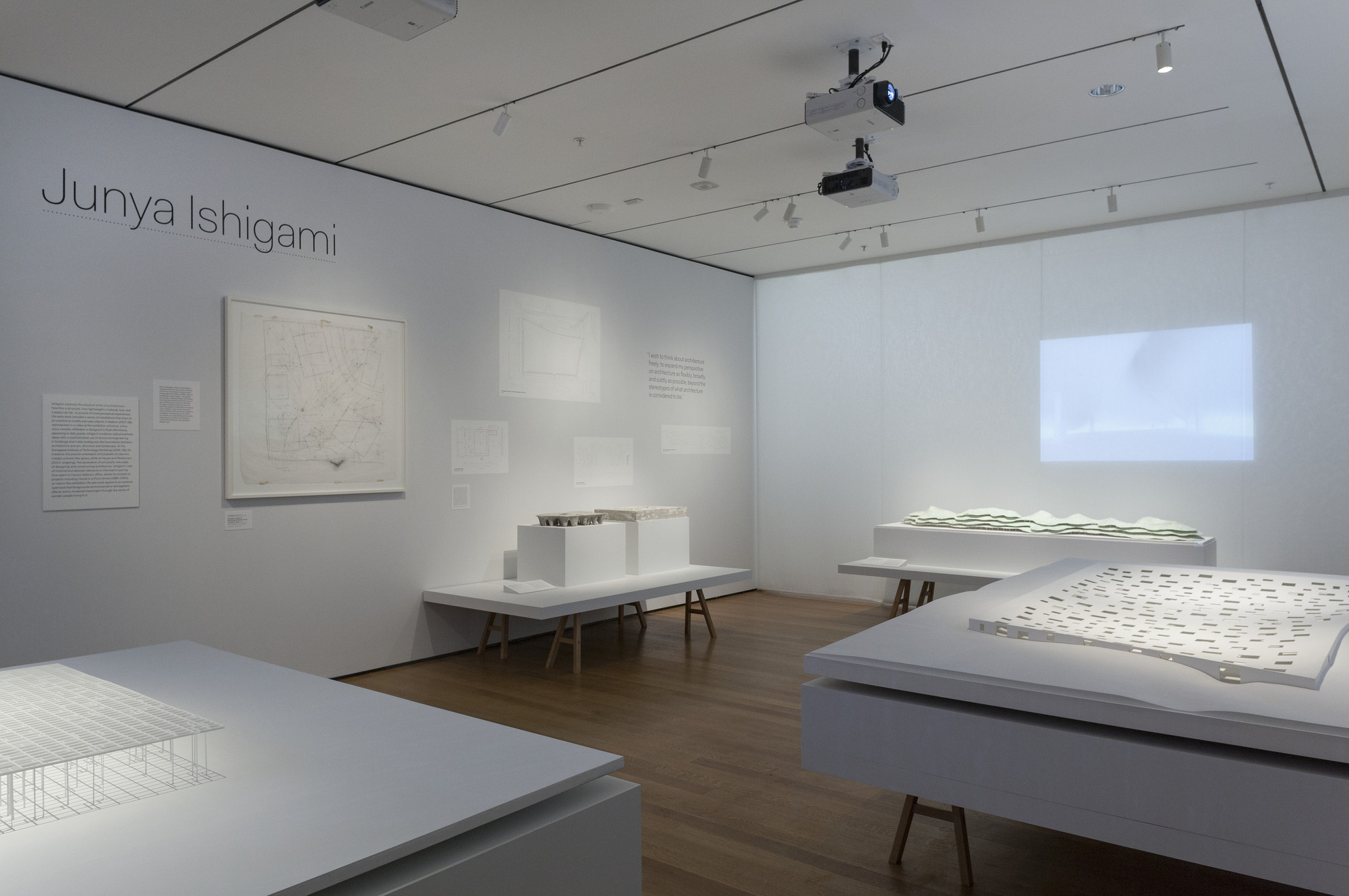 Installation view of the exhibition "A Japanese Constellation: Toyo Ito ...